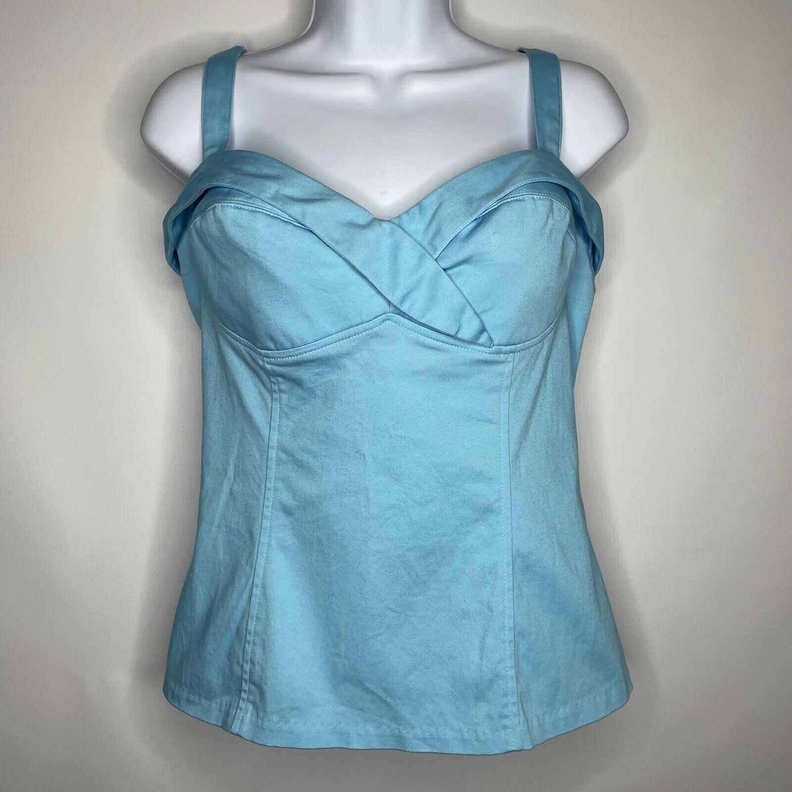 American Retro Deadly Dames Pinup Couture Retro 50s Vamp Top Baby Blue ...
