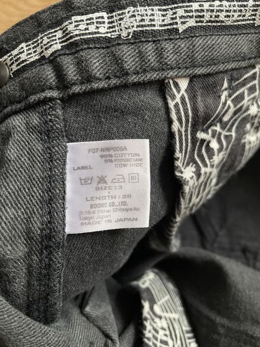 Number (N)ine FW07 Number Nine Crying Heart Pain Black Denim Jeans ...