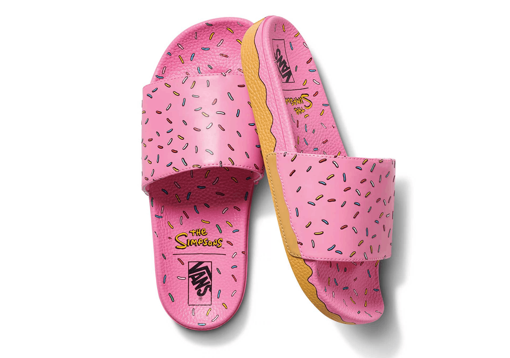 The Simpsons × Vans Size US 11 The Simpsons Vans Slide-On Donut Pink ...