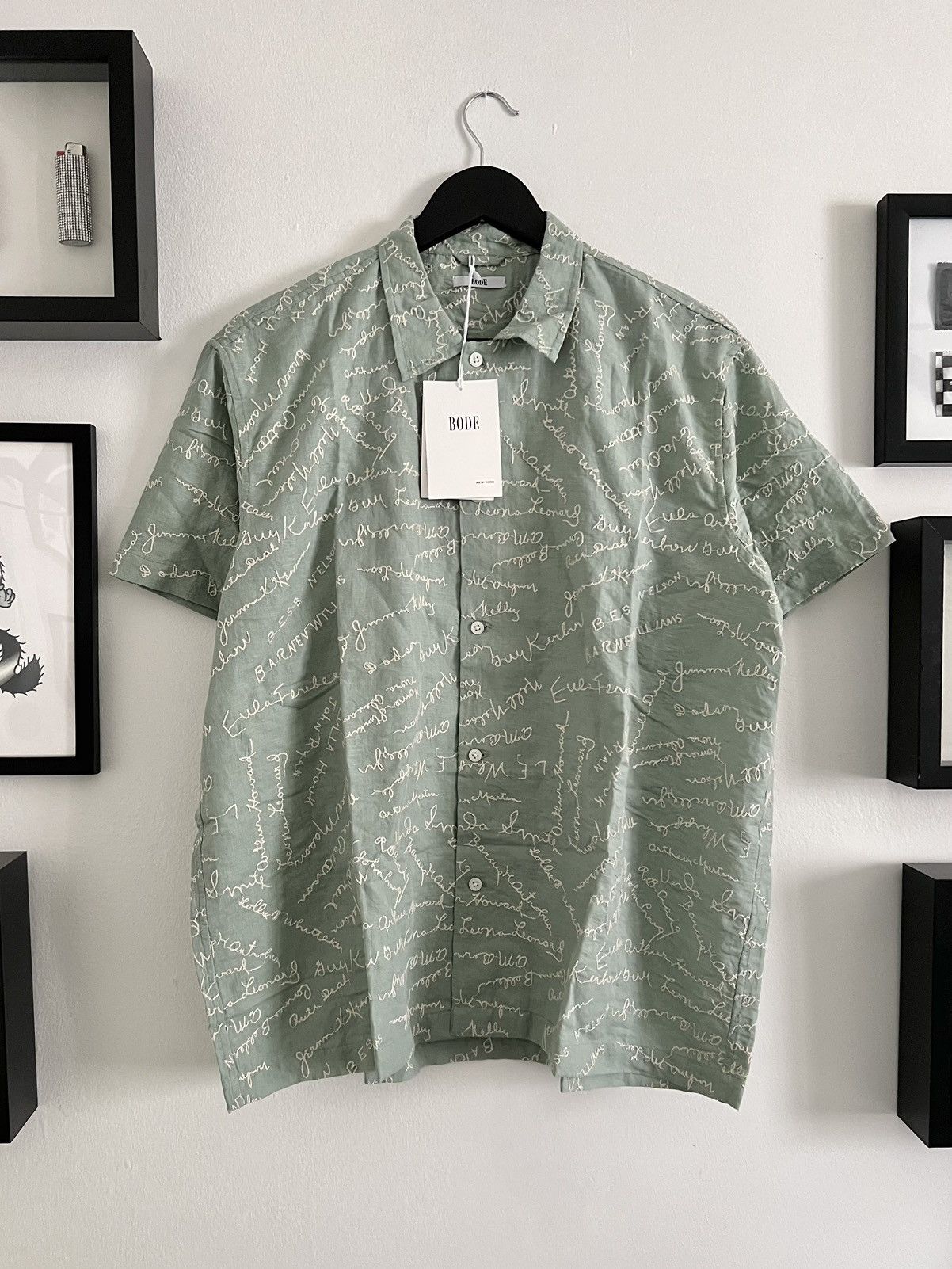 Bode HANDMADE SIGNATURE BUTTON UP | Grailed