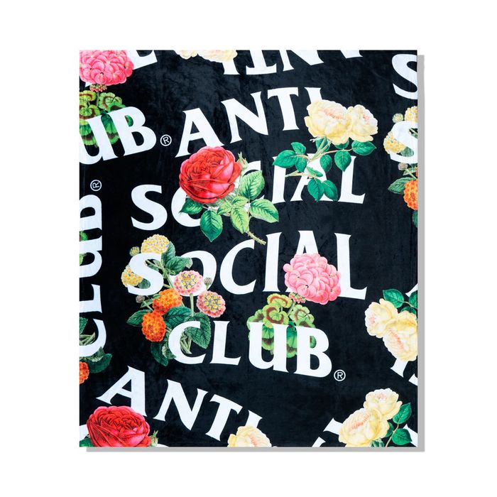 Anti Social Social Club DS AW21 White ASSC Flowers Logo Kink Black ...