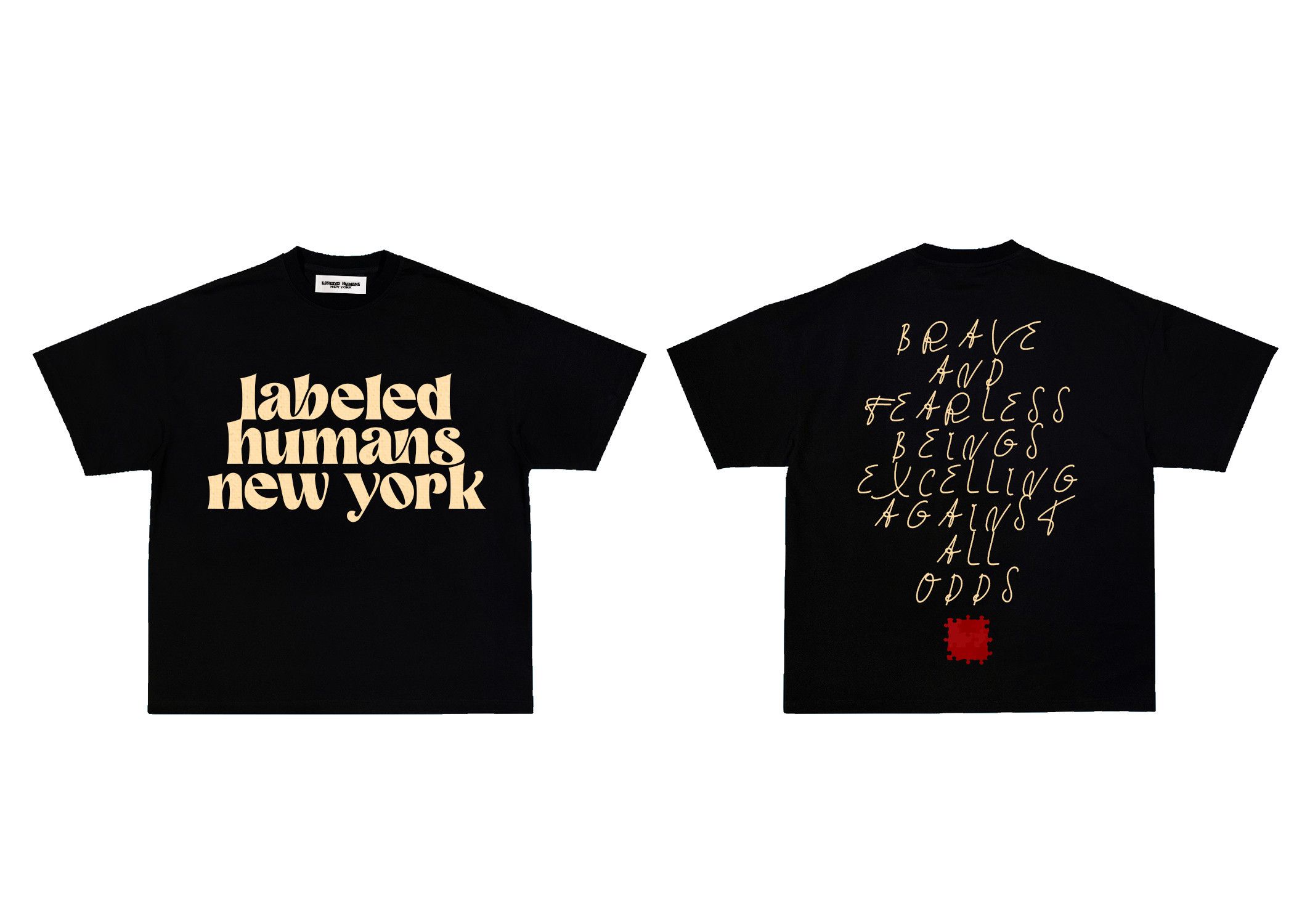 Designer × Streetwear Unisex Labeled Humans Logo T-Shirt | Grailed