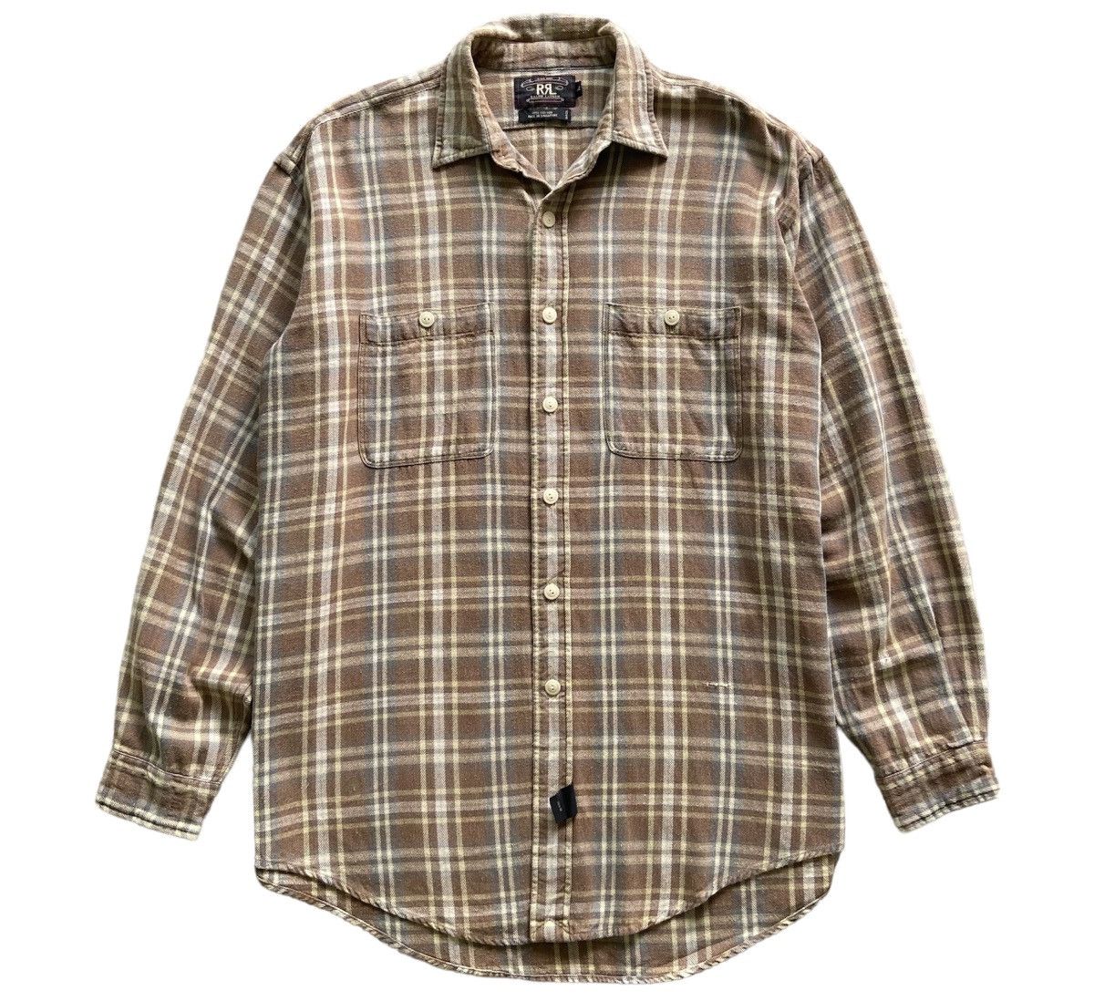 RRL Ralph Lauren RRL Double RL Button Up Plaid Flannel | Grailed