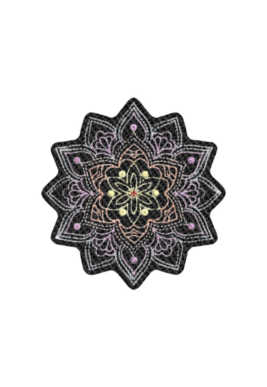 Custom CRW Simple Mandala iron on patch / sew on patch | Grailed