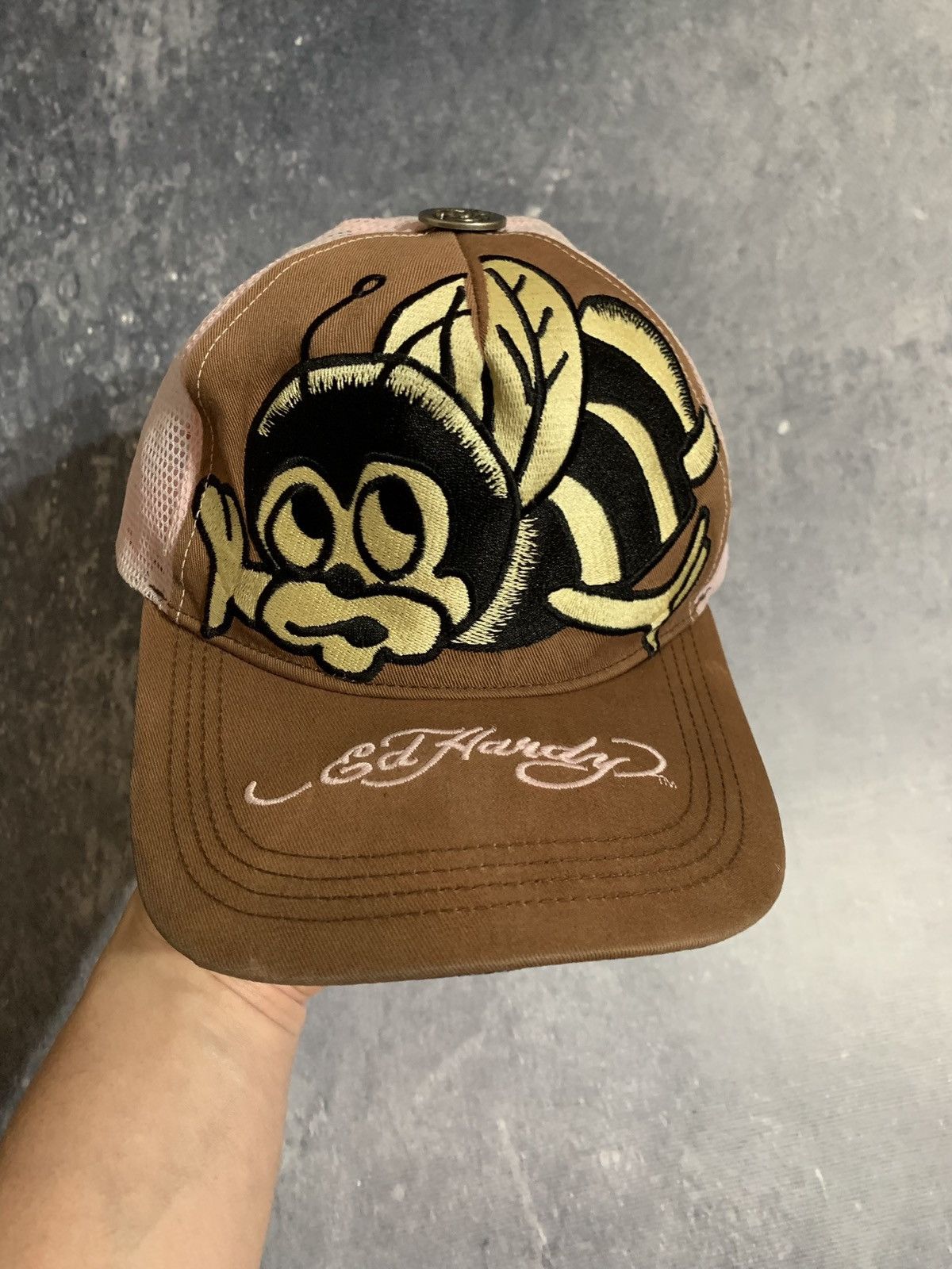 Avant Garde × Ed Hardy × Japanese Brand Vintage Ed Hardy Cap Brown ...