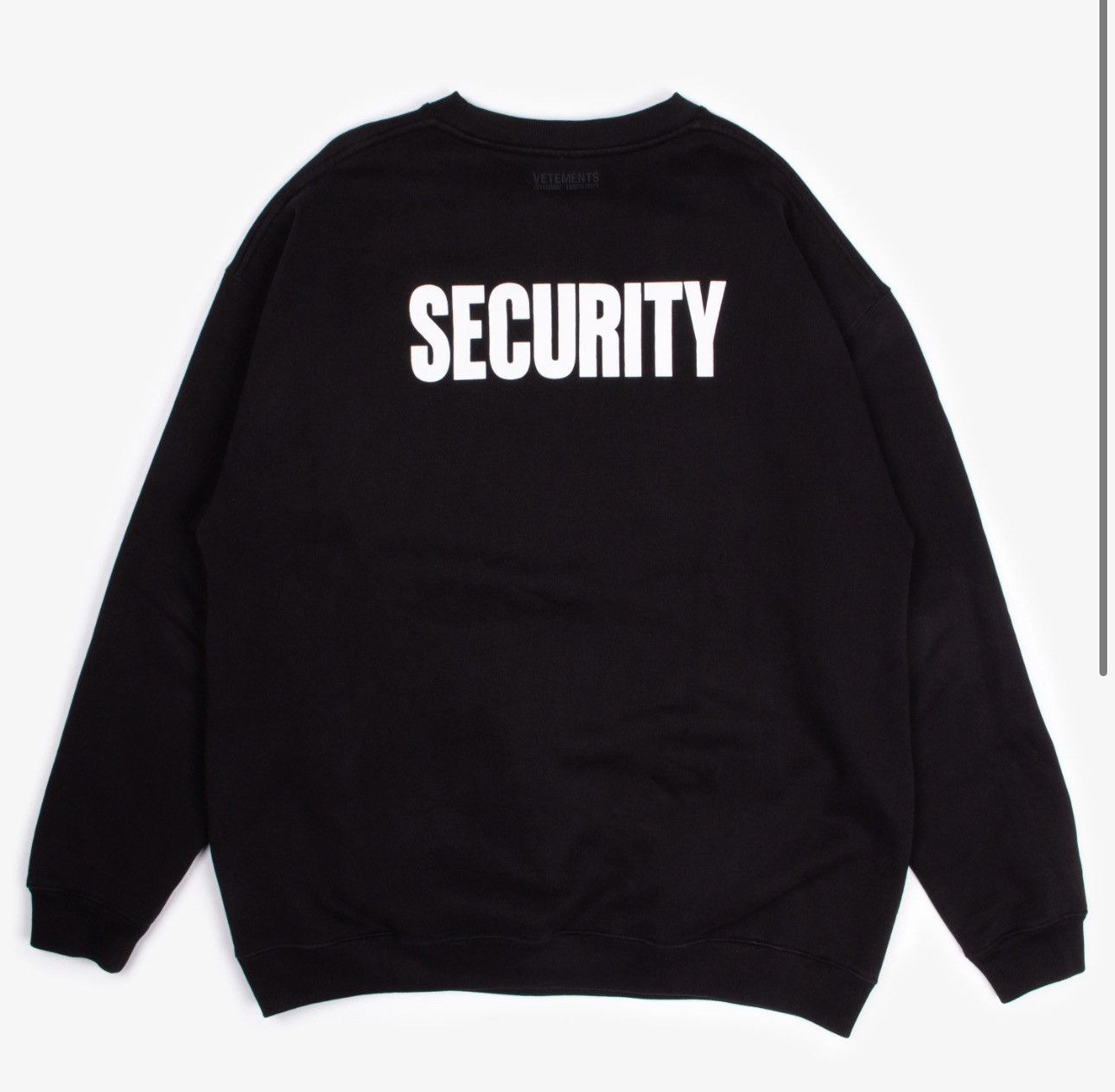 Vetements Vetements Security Sweater | Grailed