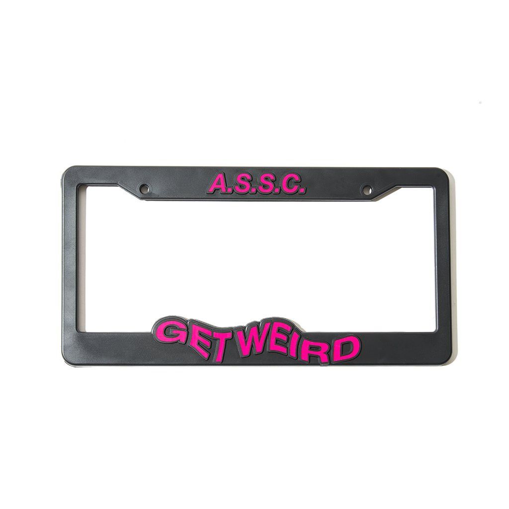 Anti Social Social Club DS Pink ASSC Get Weird Black license Frame ...