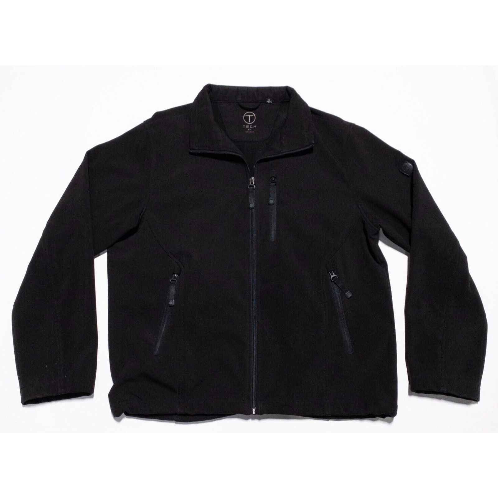 Tumi Tumi T-Tech Softshell Jacket Men's Large Black Full Zip Travel ...