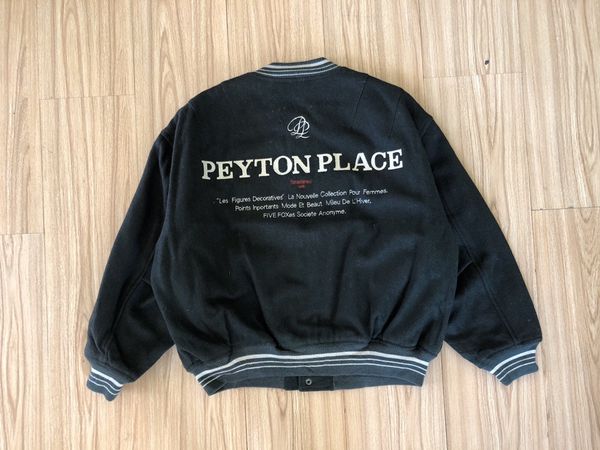 Bomber Jacket 🔥PEYTON PLACE EMBROIDERY WOOL VARSITY BOMBER JACKET | Grailed