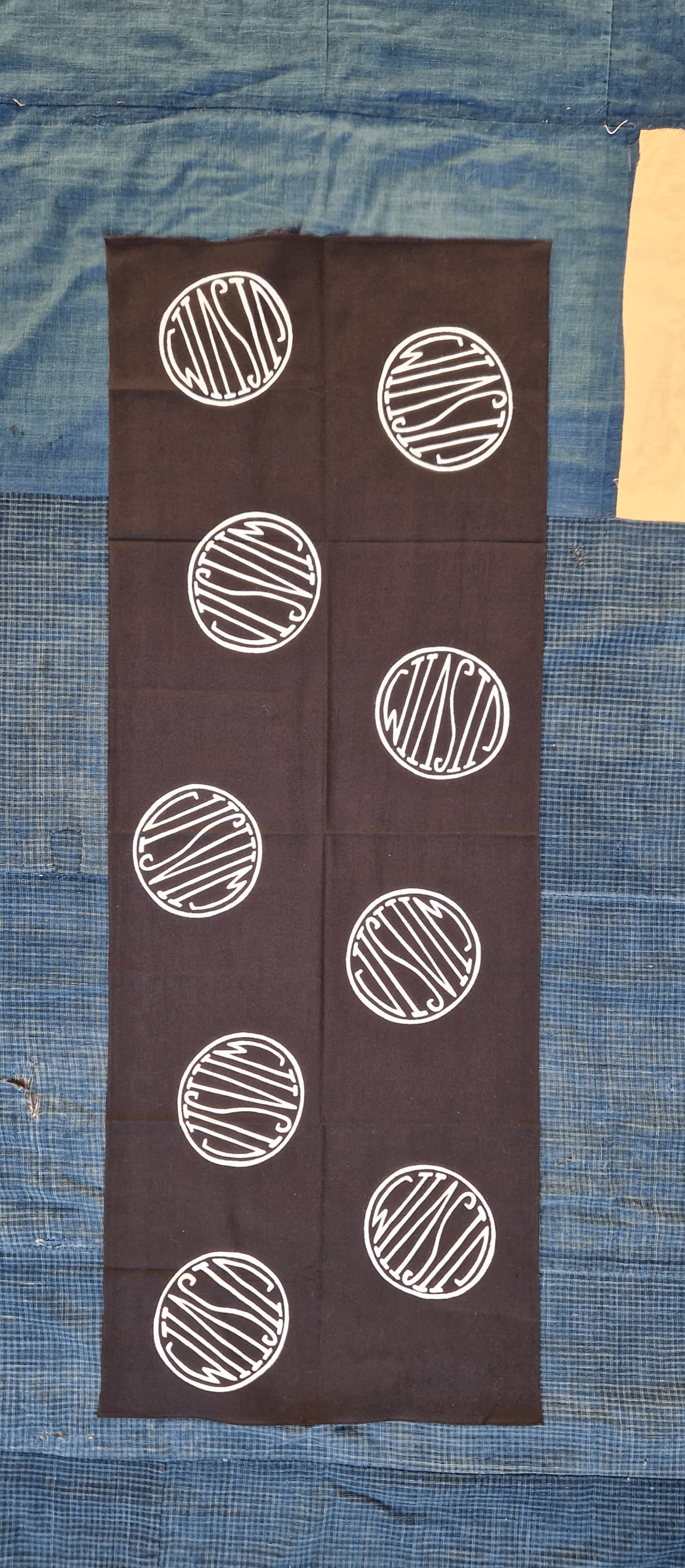 Visvim Logo Tenugui Black | Grailed