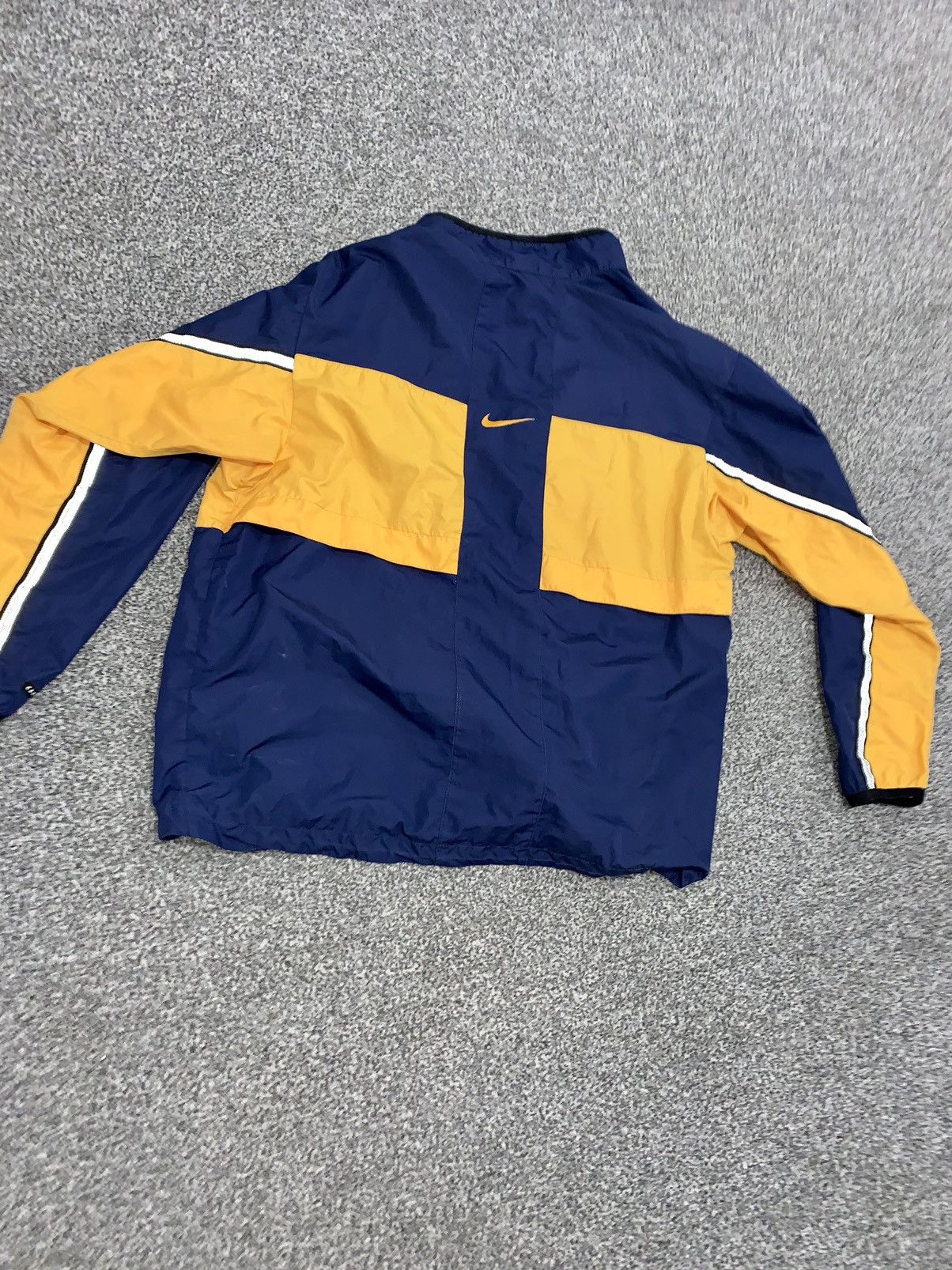 Nike Vintage white tag Nike reflective jacket 90’s mini swoosh | Grailed