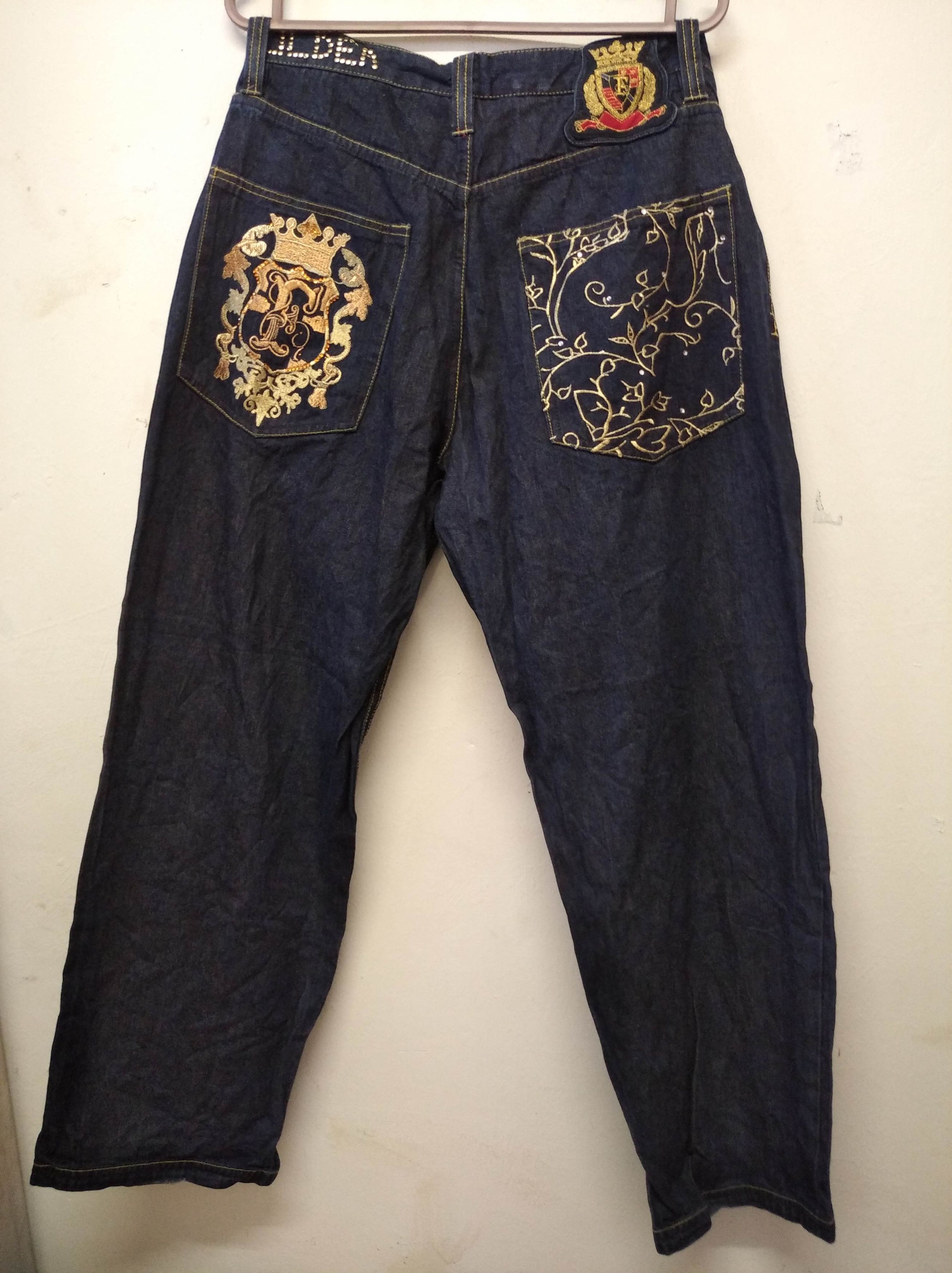 Fubu × Streetwear Fubu the collection crown holder baggy jeans | Grailed