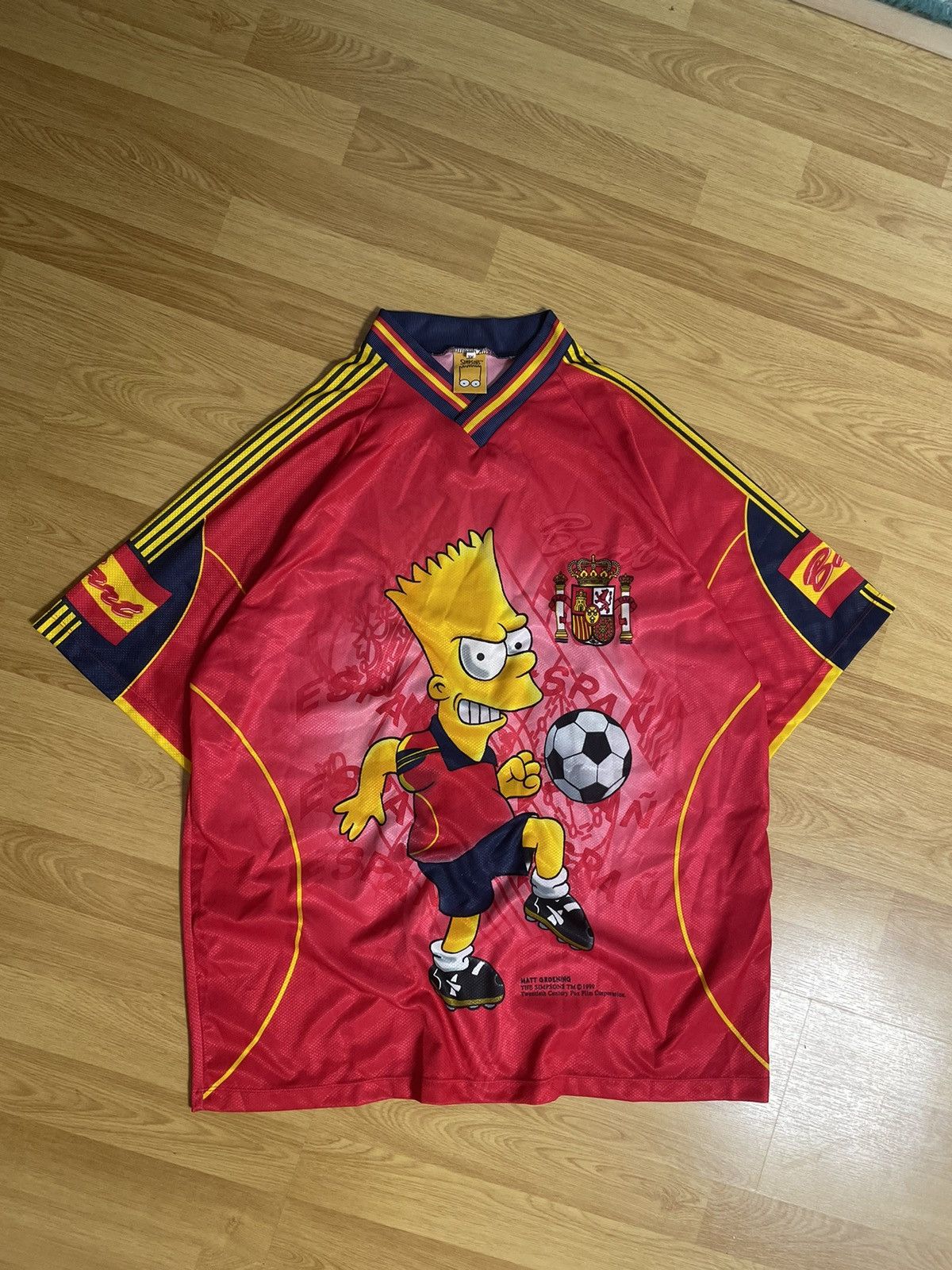 The Simpsons × Vintage Vintage 1999 The Simpsons Bart Soccer Jersey ...