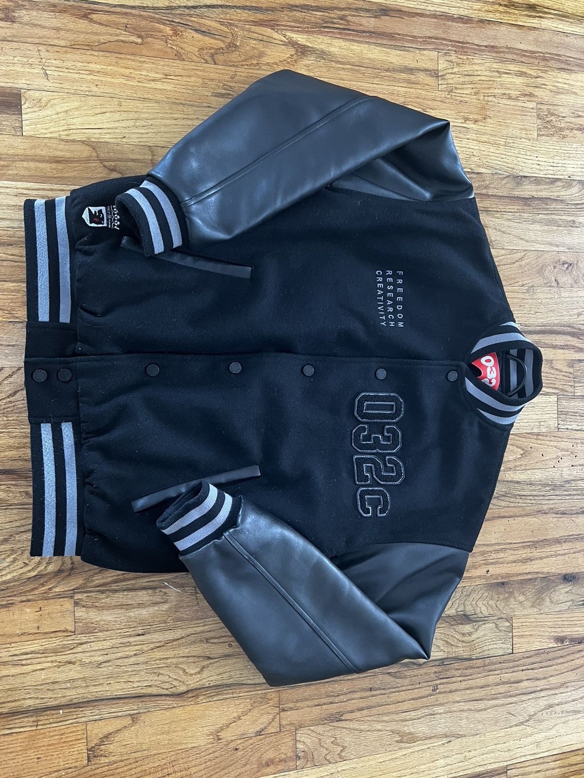 032c 032C Black Varsity Jacket size XS | Grailed