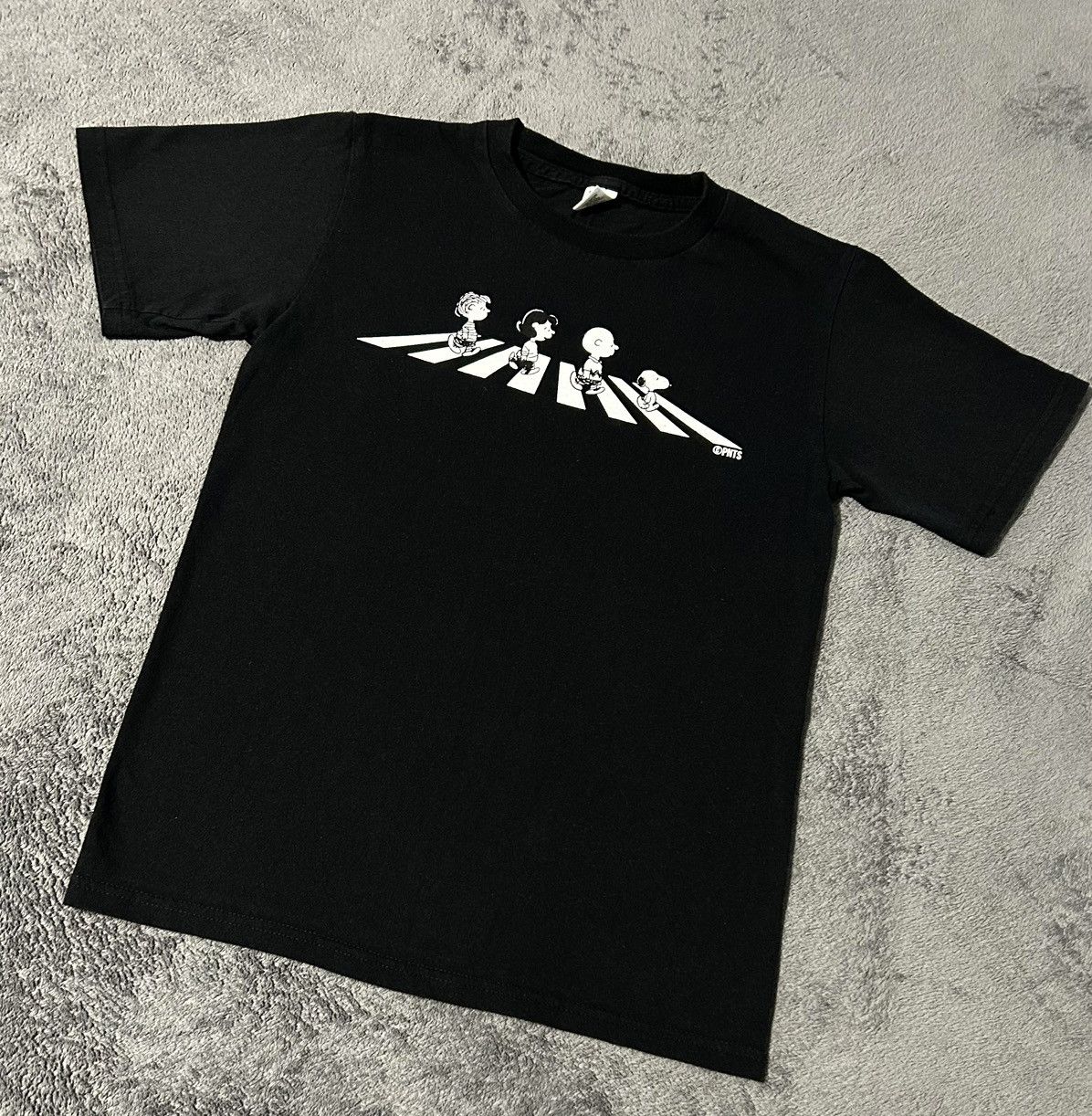 Peanuts Vintage Peanuts X Beatles Abbey Road Tshirt | Grailed