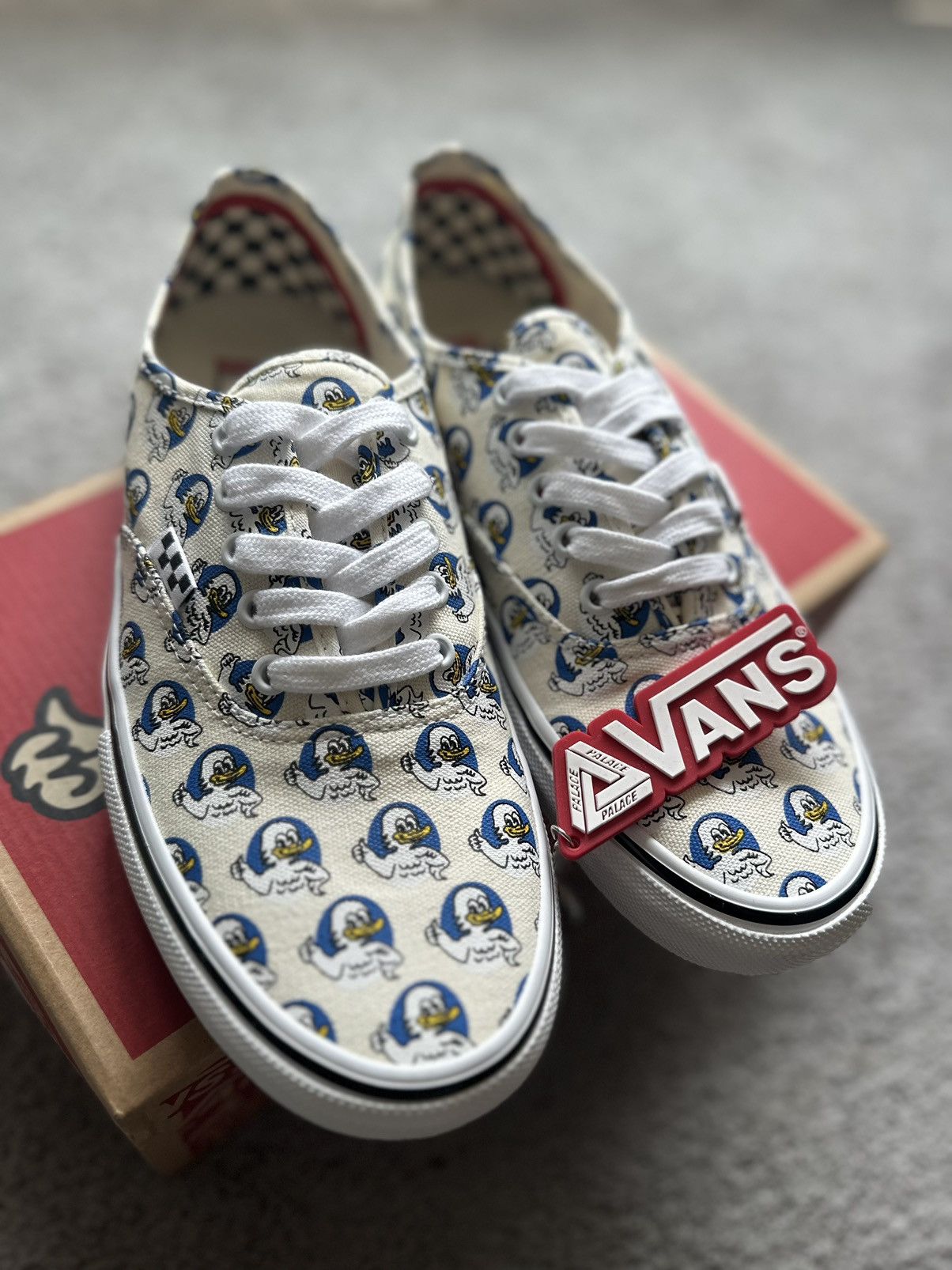 Palace × Vans Palace Jeremy the Duck Vans Skate Authentic White 9.5 ...