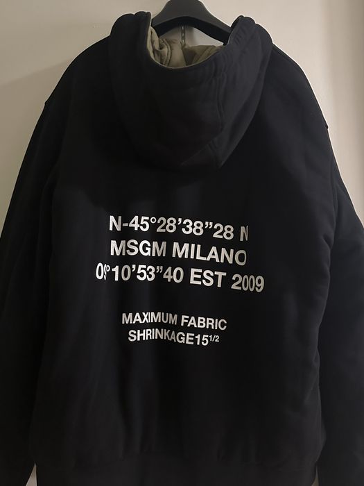 MSGM MSGM Reversible Drawstring Hooded Jacket | Grailed