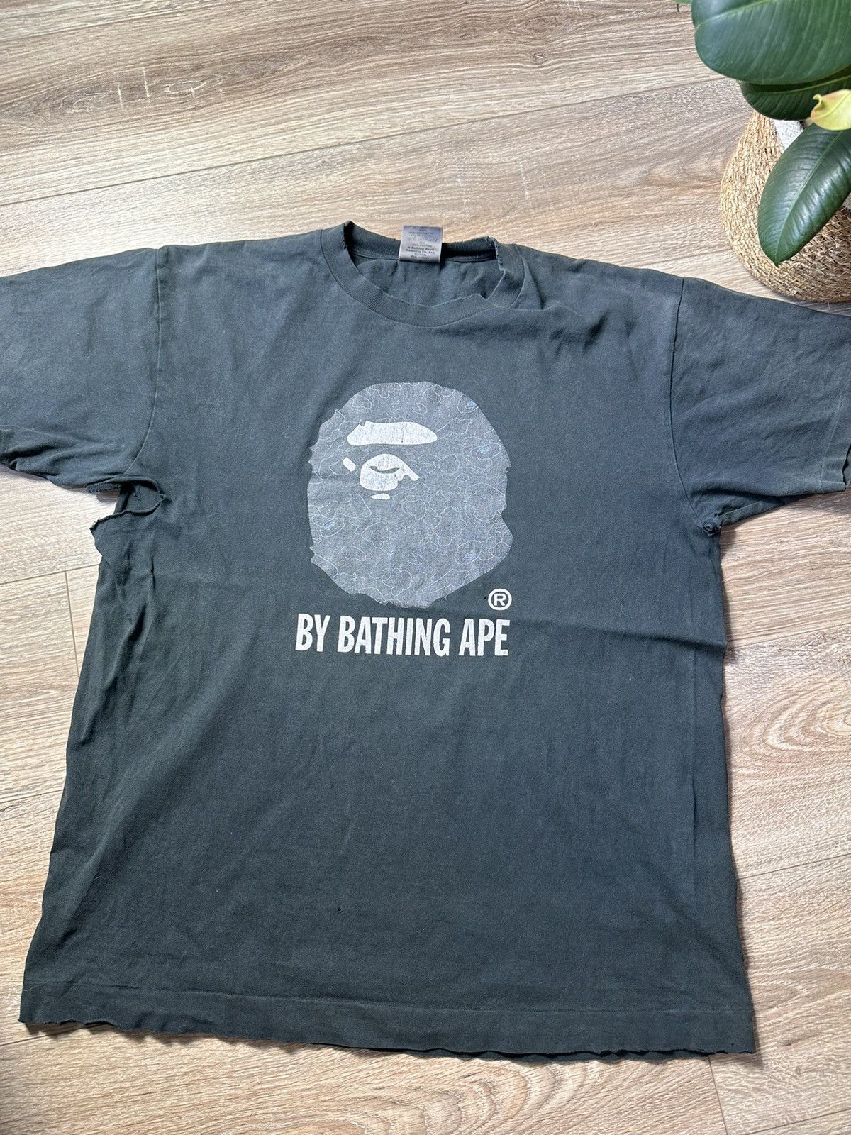 Bape × Kaws Vintage Trashed Bape x Kaws By Bathing Ape Tee | Grailed