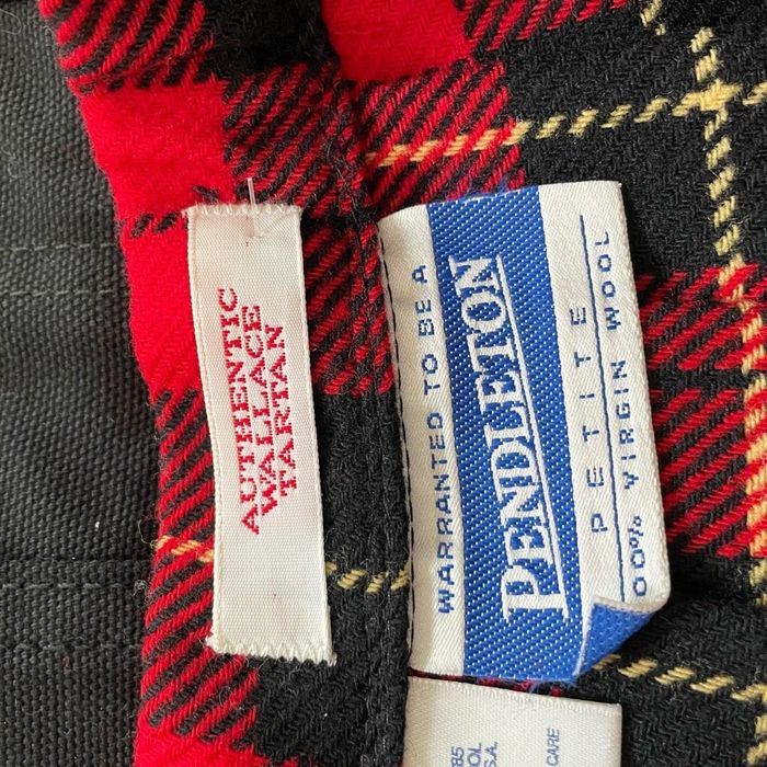 Pendleton Vintage Pendleton Wallace Red Black Tartan Plaid Pleated Skirt XS | Grailed