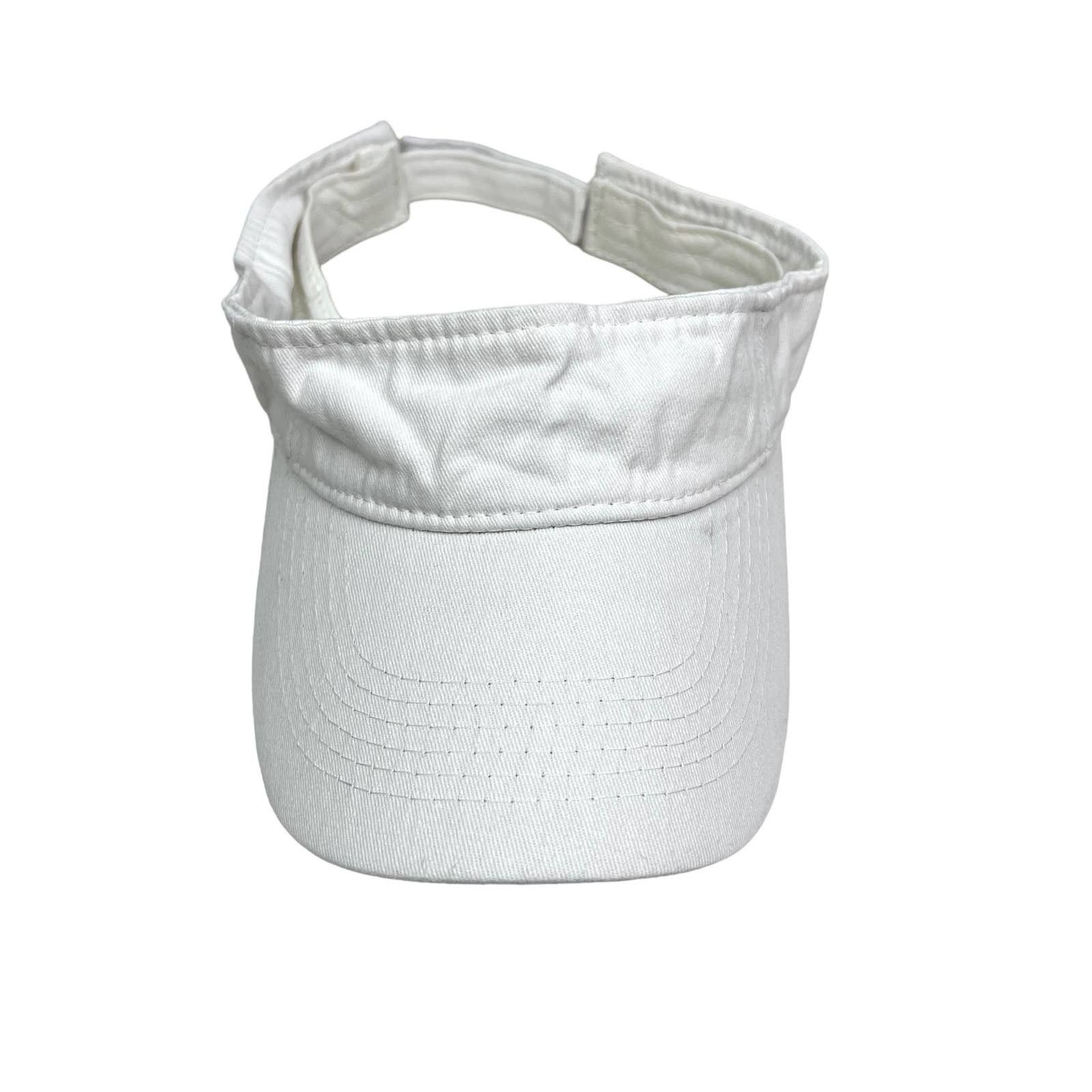 Other White Visor Hat Sun Sports Cap 100% Cotton Adjustable | Grailed