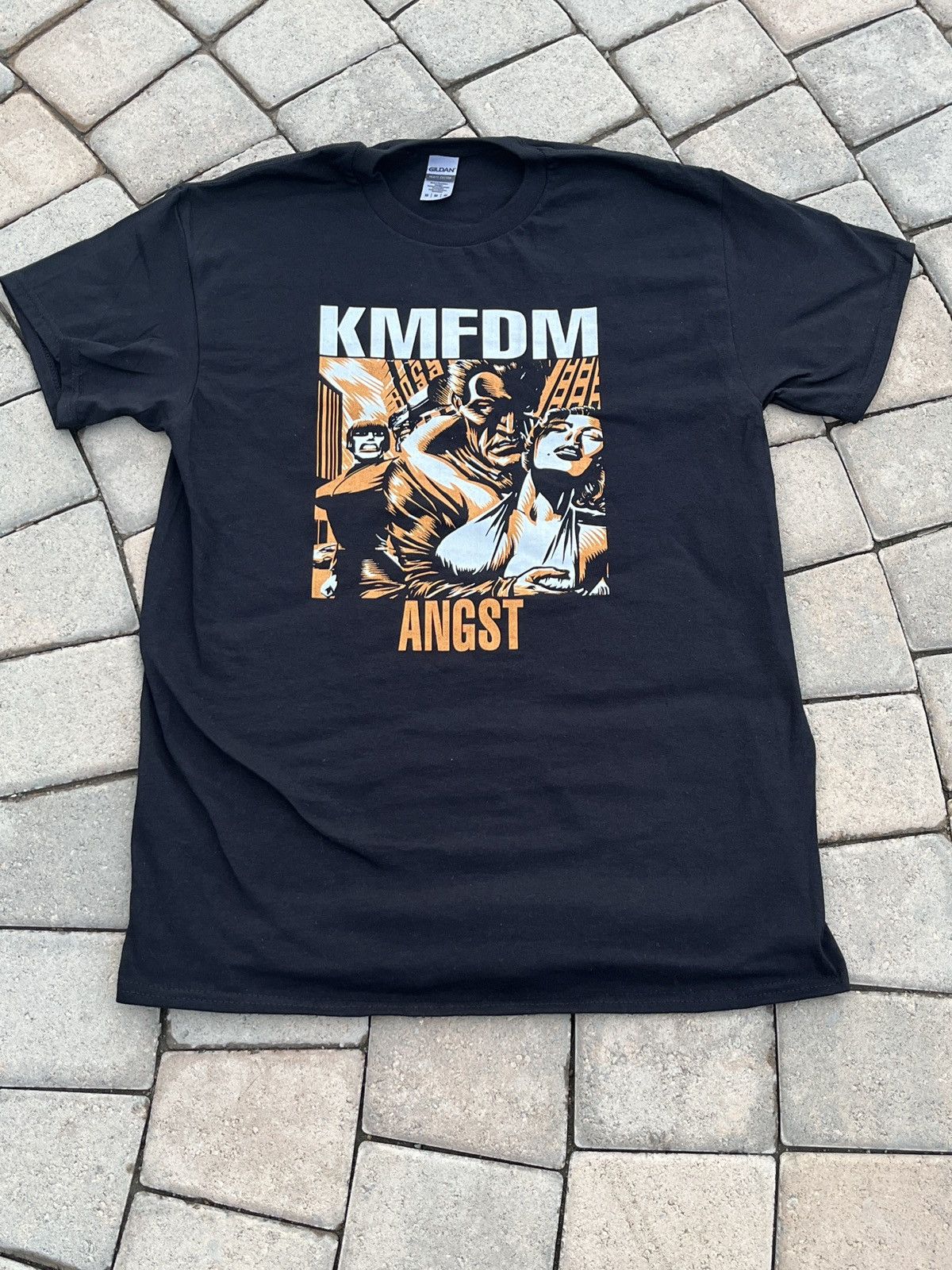 Vintage KMFDM ANGST Tshirt Medium Industrial Band 90s | Grailed