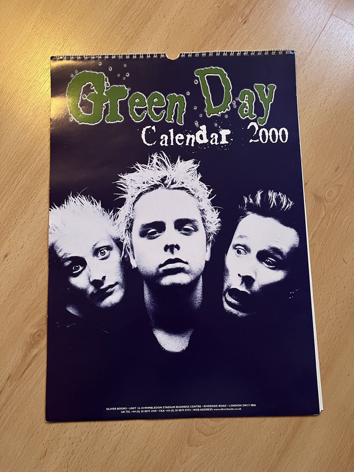 Rock Band × Vintage Green Day vintage calendar (2000) | Grailed
