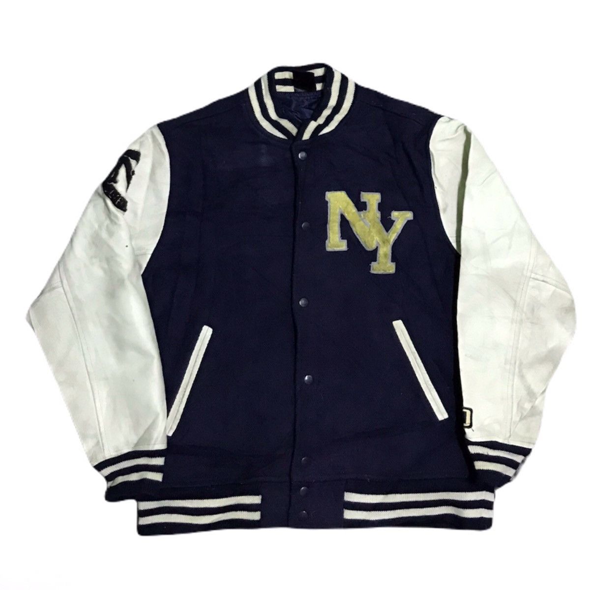 New York × Varsity Jacket × Vintage New York varsity jacket | Grailed