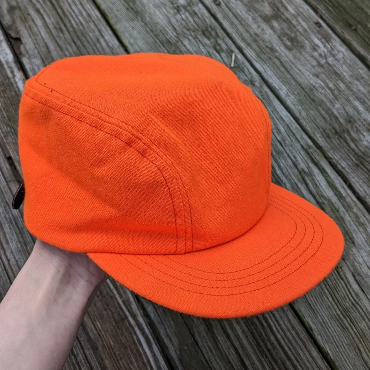 Orvis × Vintage Vintage 90's Orvis Neon Safety Orange Gortex Cap Hat ...