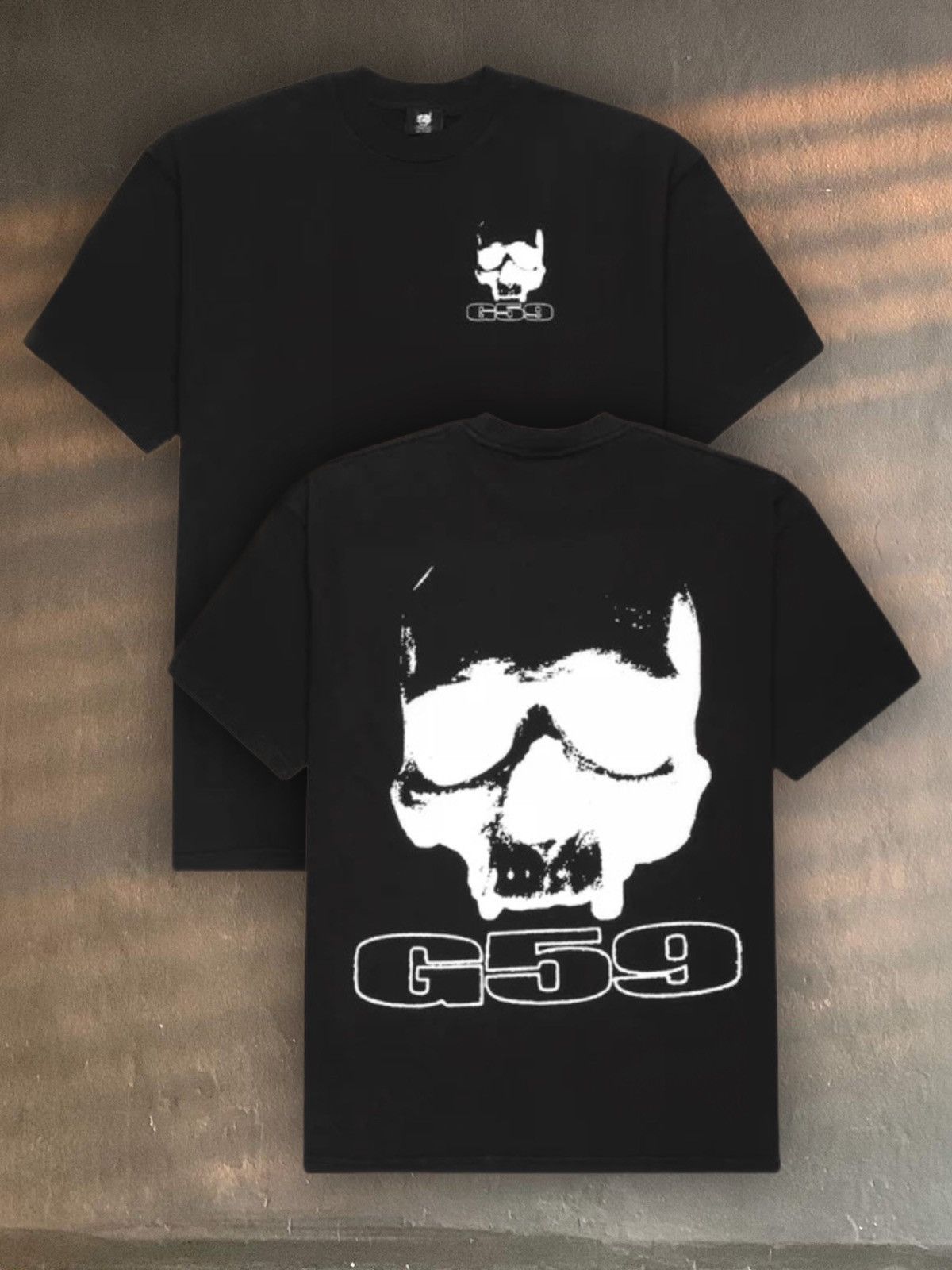 G59 Records × Streetwear G59 x $uicideboy$ classic skull LOGO T-SHIRT ...