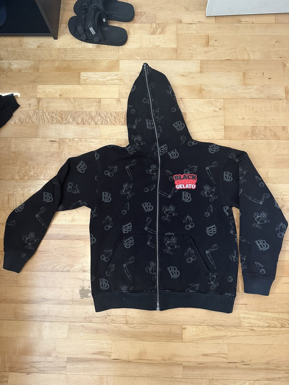 Streetwear Full zip BackPackBoyz “Black cherry gelato” jacket. | Grailed