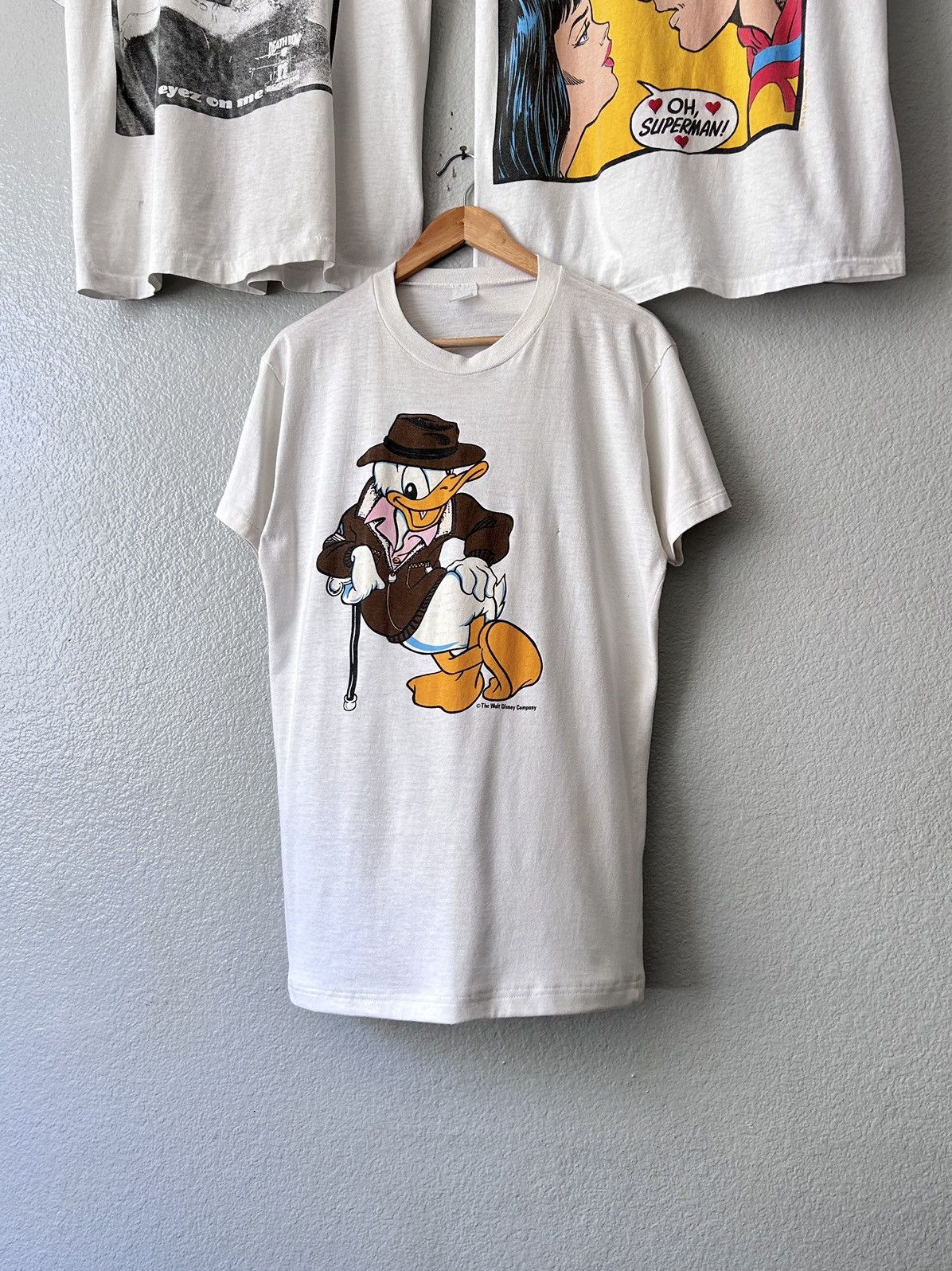 Vintage Vintage 80s Donald Duck Sherlock Holmes / Indiana Jones Tee ...
