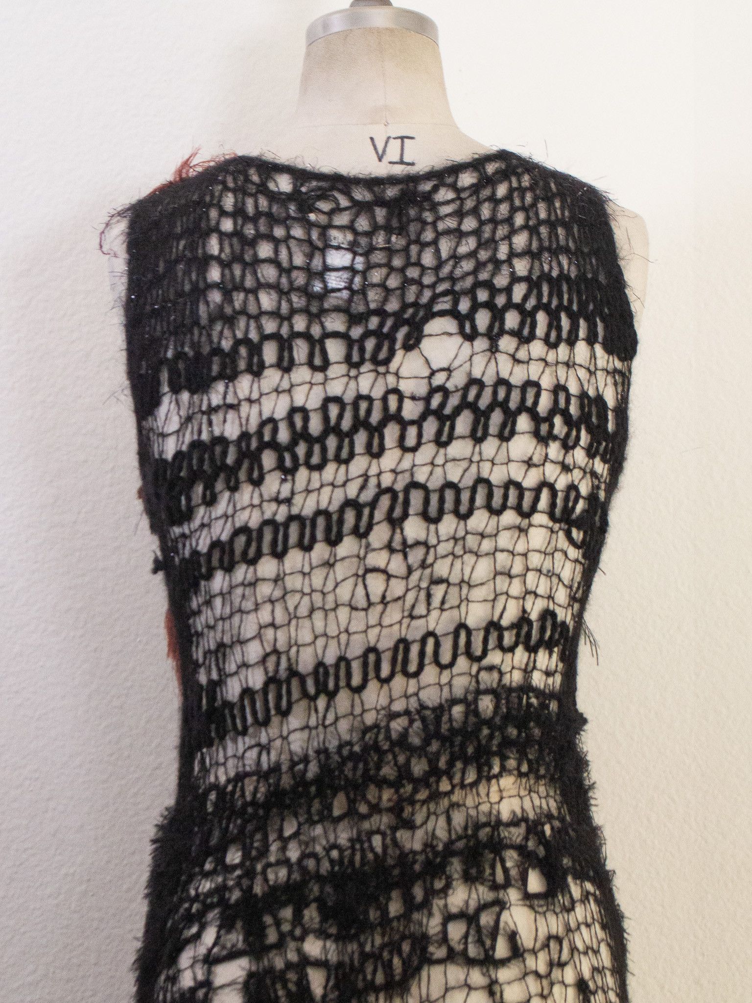Rodarte Loose Hand Knit Dress with Crochet Flowers | Grailed