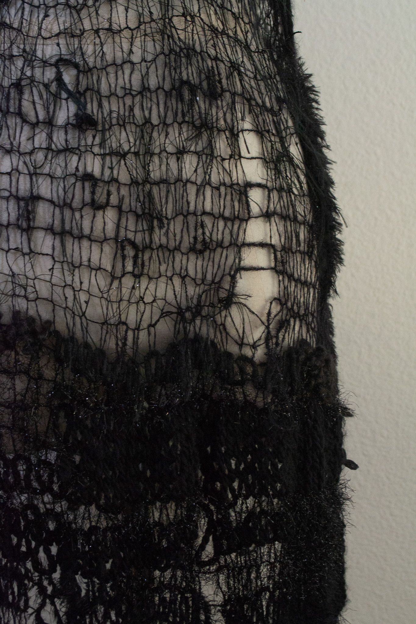 Rodarte Loose Hand Knit Dress with Crochet Flowers | Grailed
