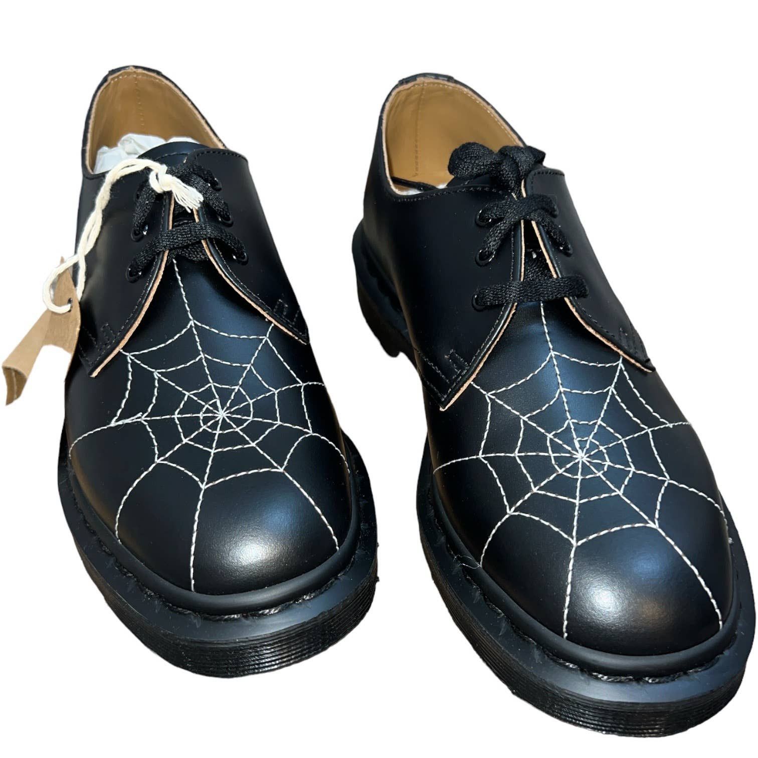 Supreme Supreme x Dr. Marten 1461 Spider Web Black | Grailed