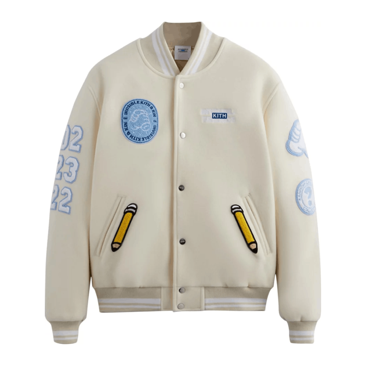 Kith KITH FOR INVISIBLE FRIENDS - WOOL VARSITY JACKET - LARGE | Grailed