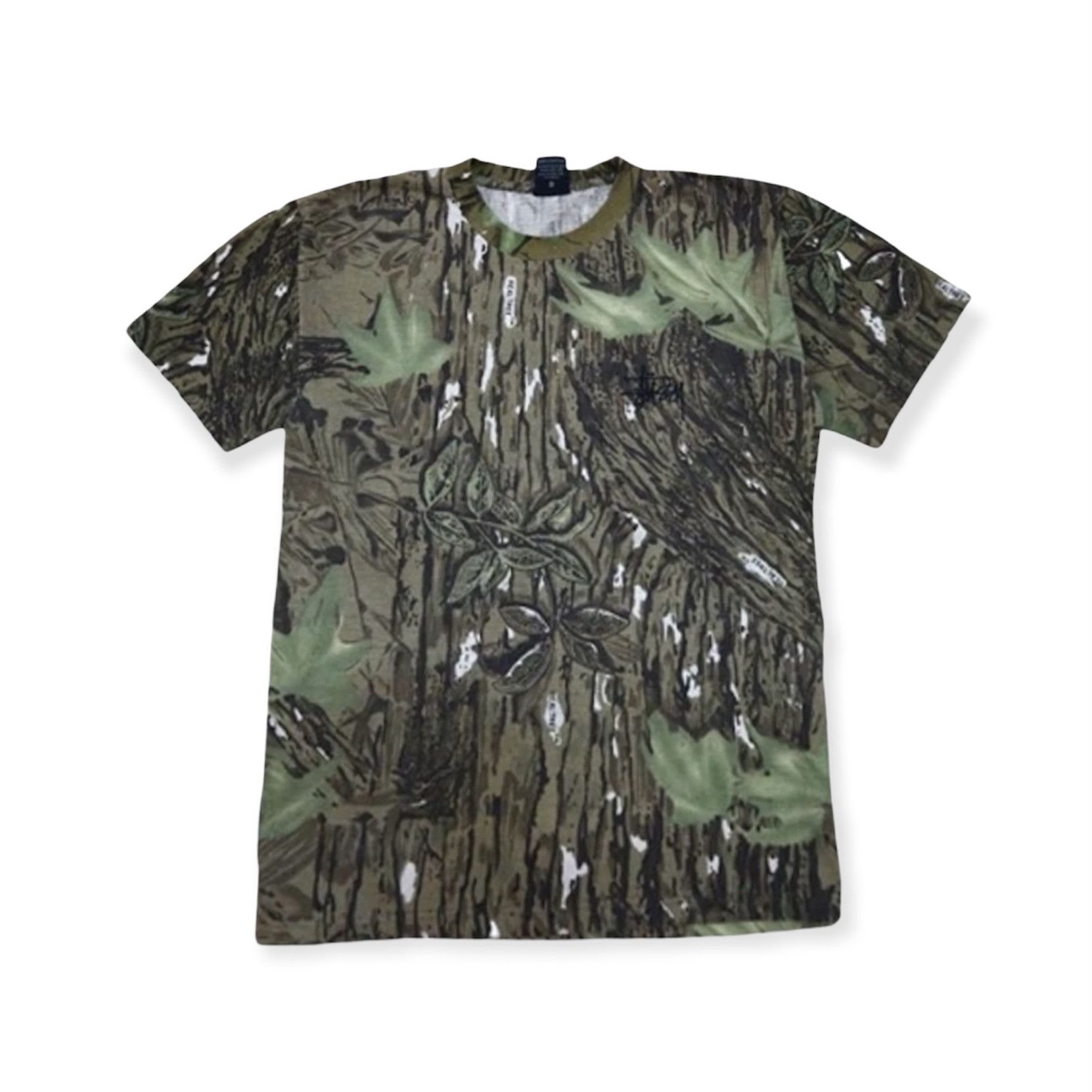 Stussy vintage stussy x real tree camouflage t shirt | Grailed