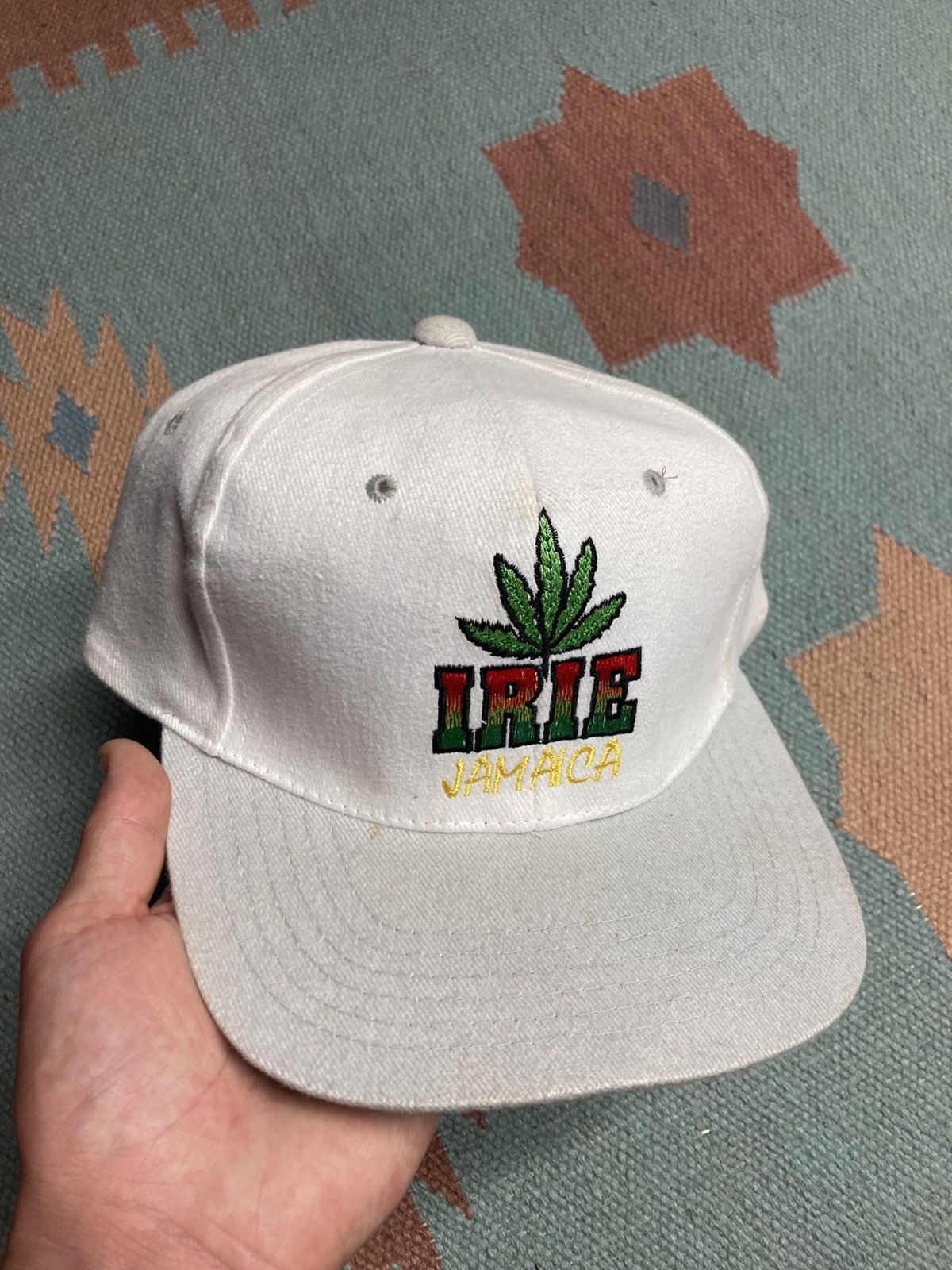 Vintage Vintage irie Jamaica hat weed leaf 420 marijuana cannabis | Grailed