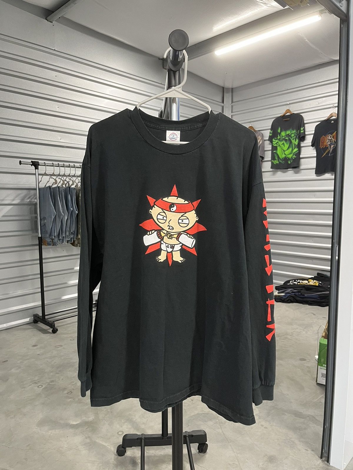 Vintage Vintage 90’s Family guy Stewie Griffin Kung foo T-shirt | Grailed Vintage Vintage 90’s Family guy Stewie Griffin Kung foo T-shirt | Grailed
