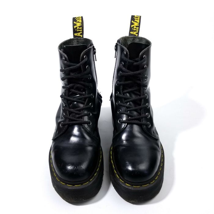 Dr. Martens Dr. Martens Jadon Black Patent Leather Platform Boots | Grailed