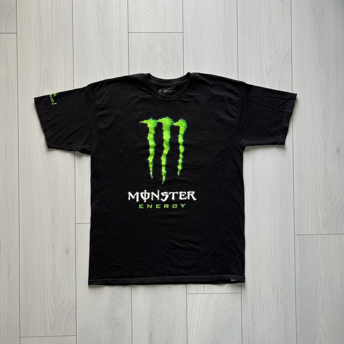 Vintage Official Monster Energy Drink logo tee shirt beast L | Grailed