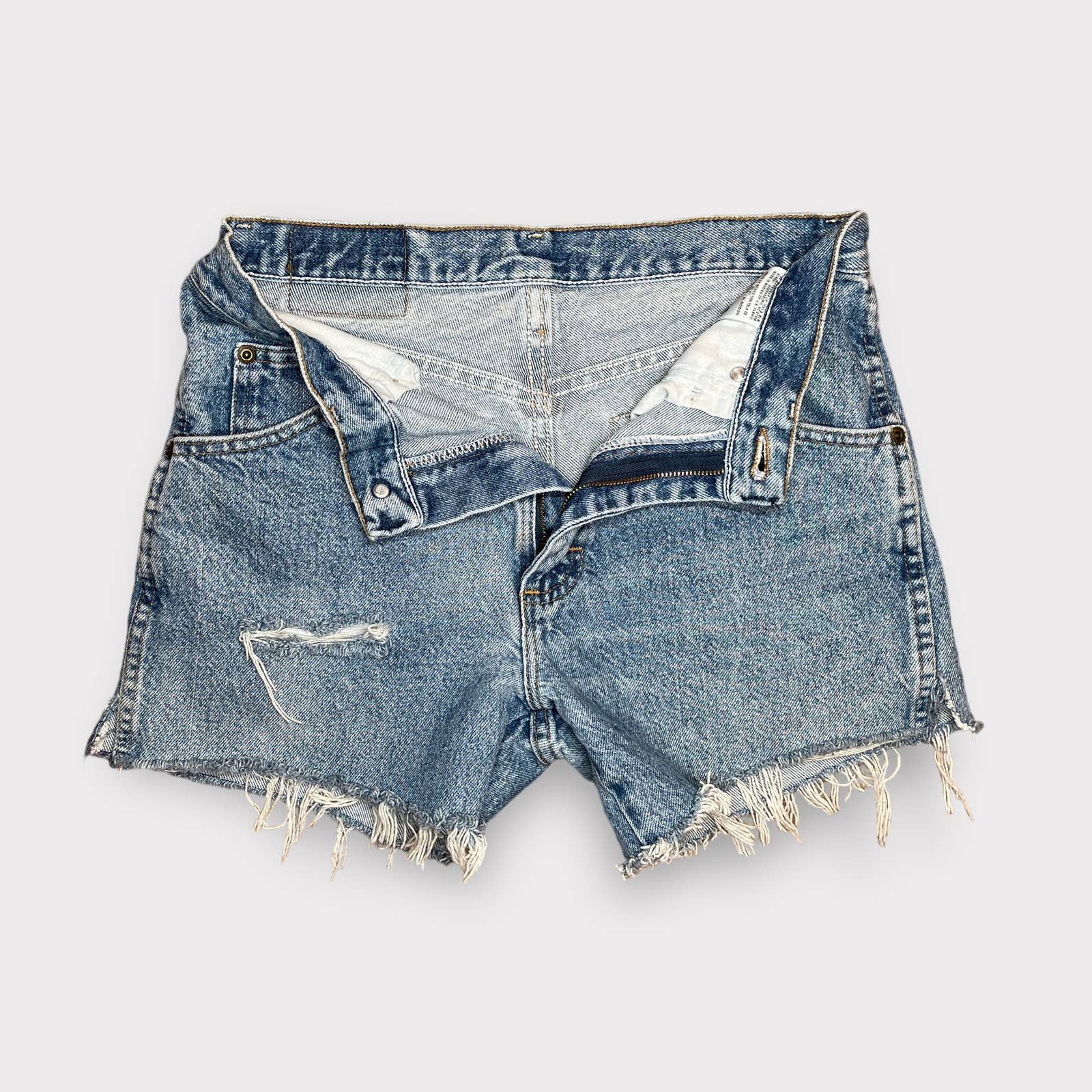 Vintage Vintage Wrangler Faded Wash, Distressed Denim Cutoffs | Grailed