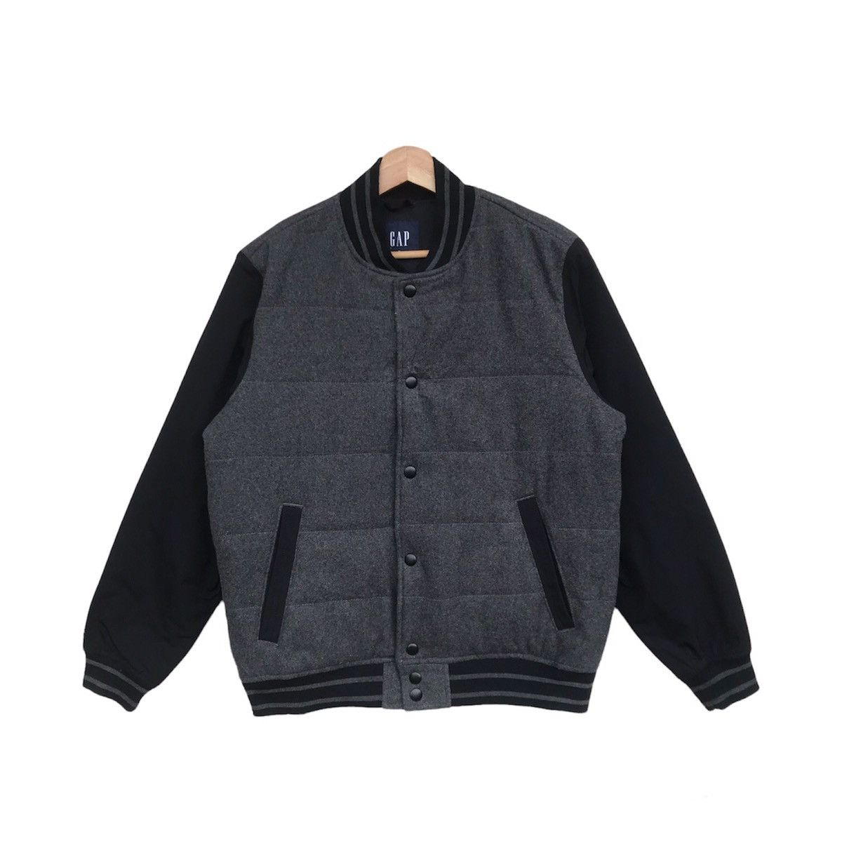 Gap GAP varsity wool bomber puffer jacket | Grailed
