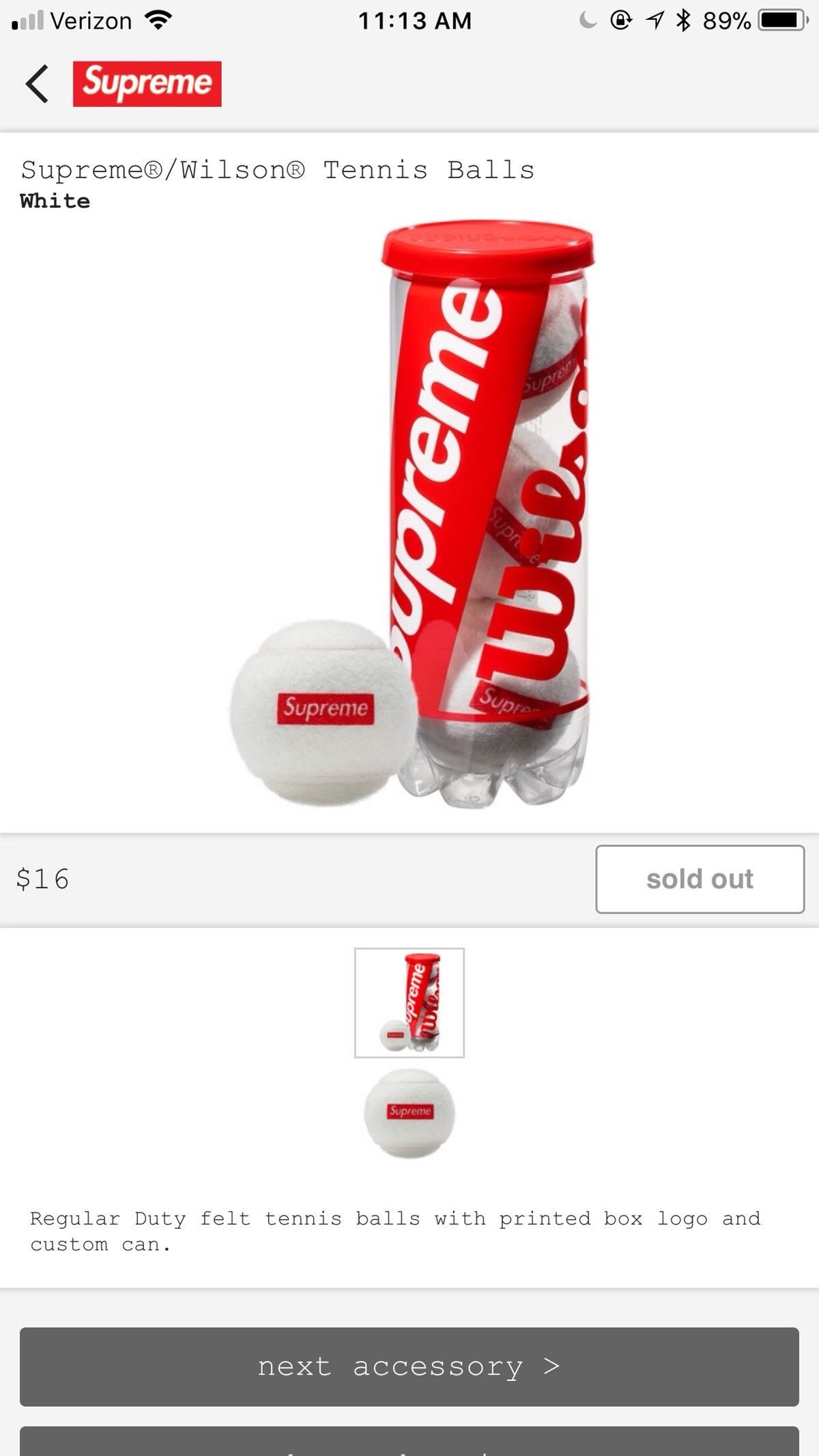 Supreme Supreme Tennis Balls | Grailed