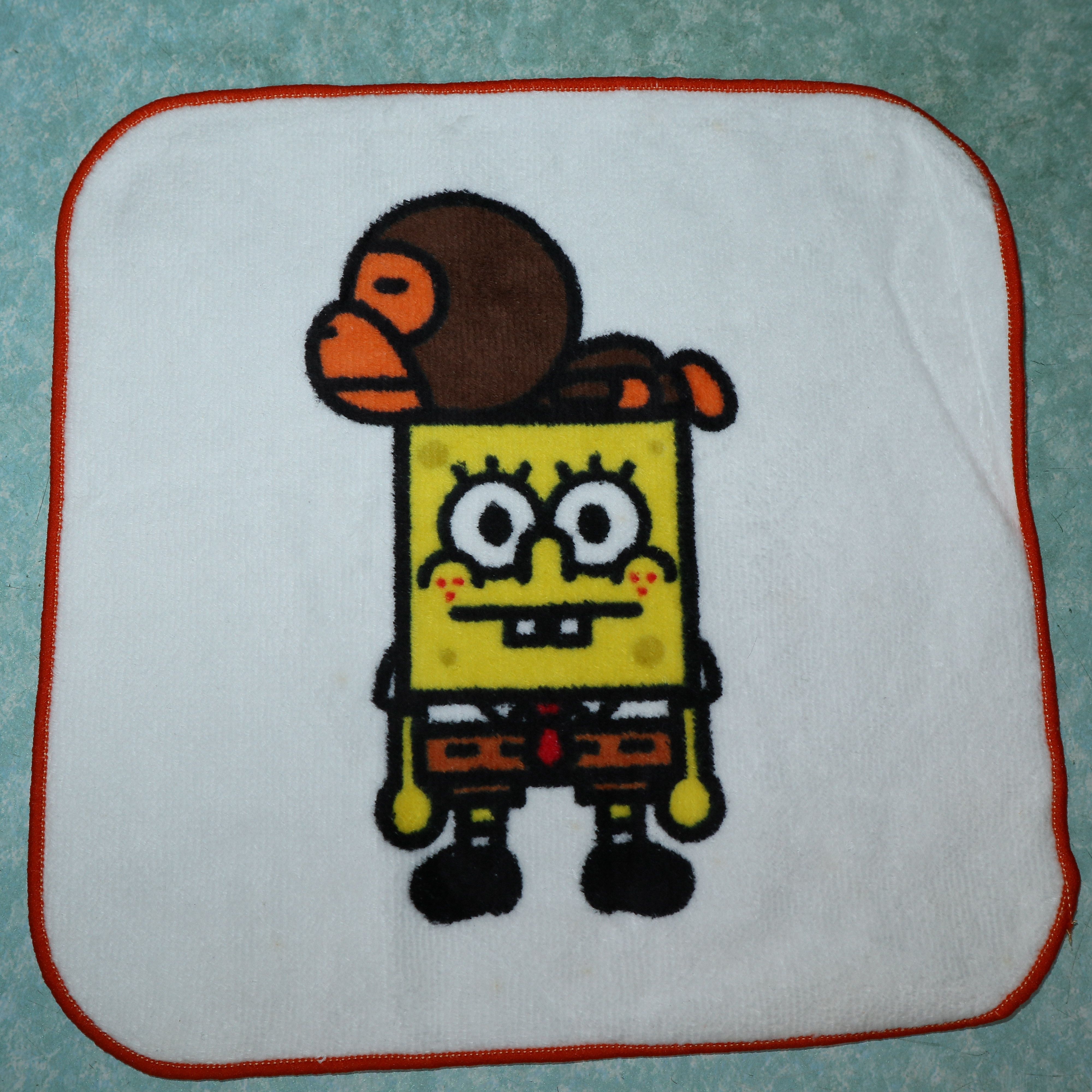 Bape Bape x Nickelodeon Spongebob Baby Milo Hand Towel 2008 | Grailed