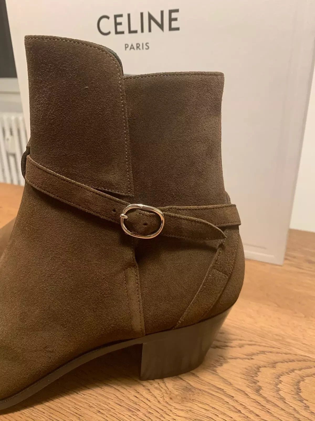 Celine Jacno 60 Boots in Dark Brown | Grailed