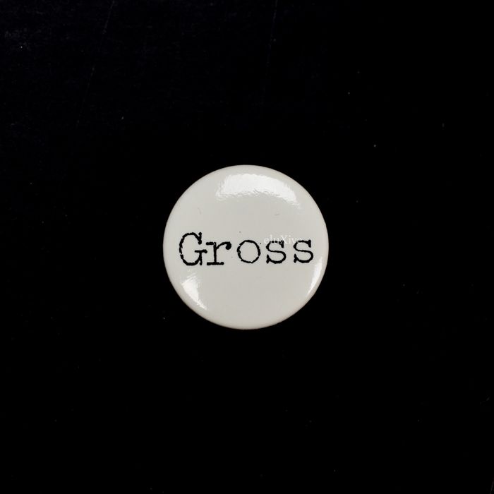 Supreme White Gross Logo Pin DS | Grailed