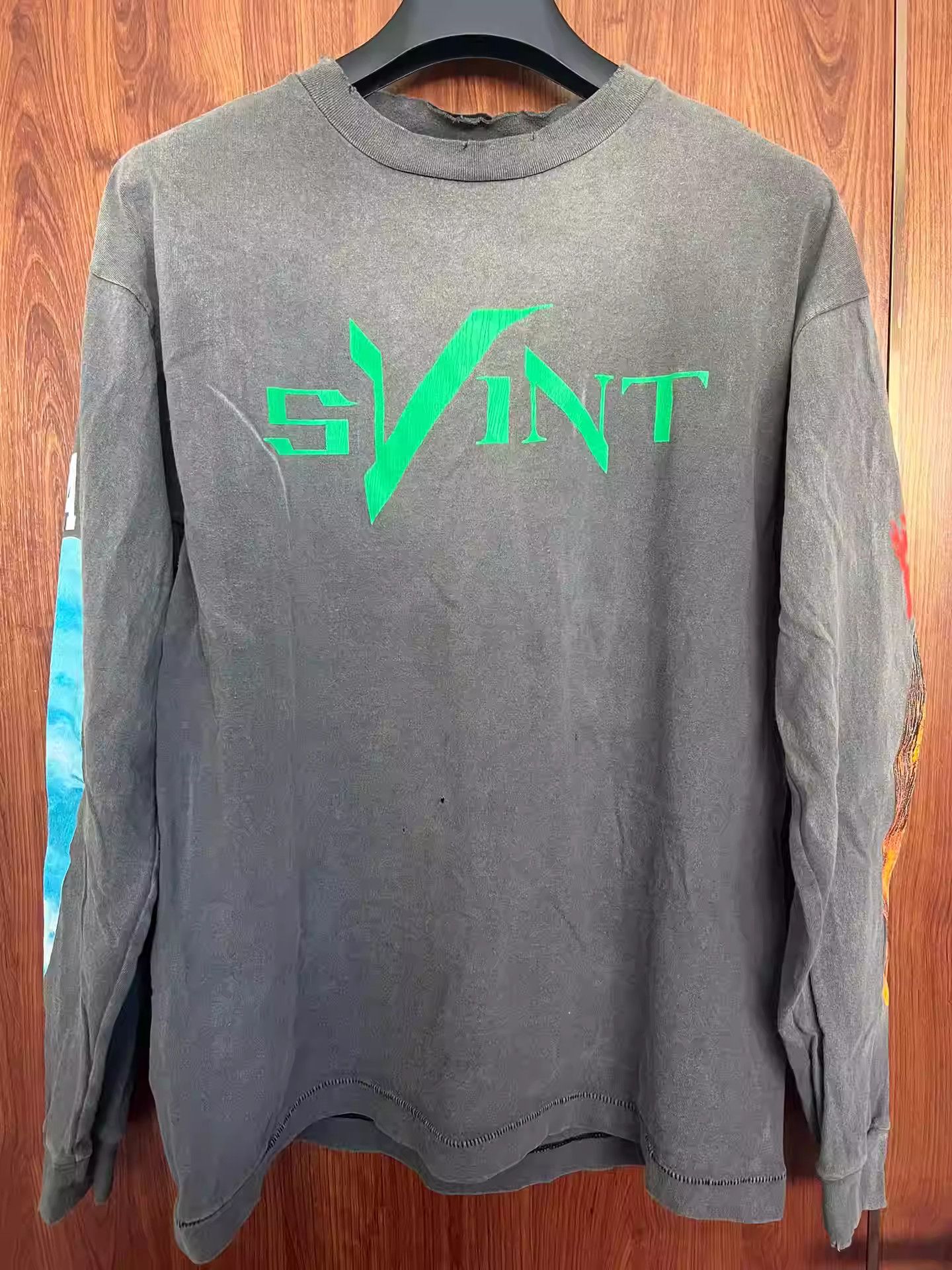 Saint Laurent Paris Saint Michael x Vlone longsleeve tee | Grailed