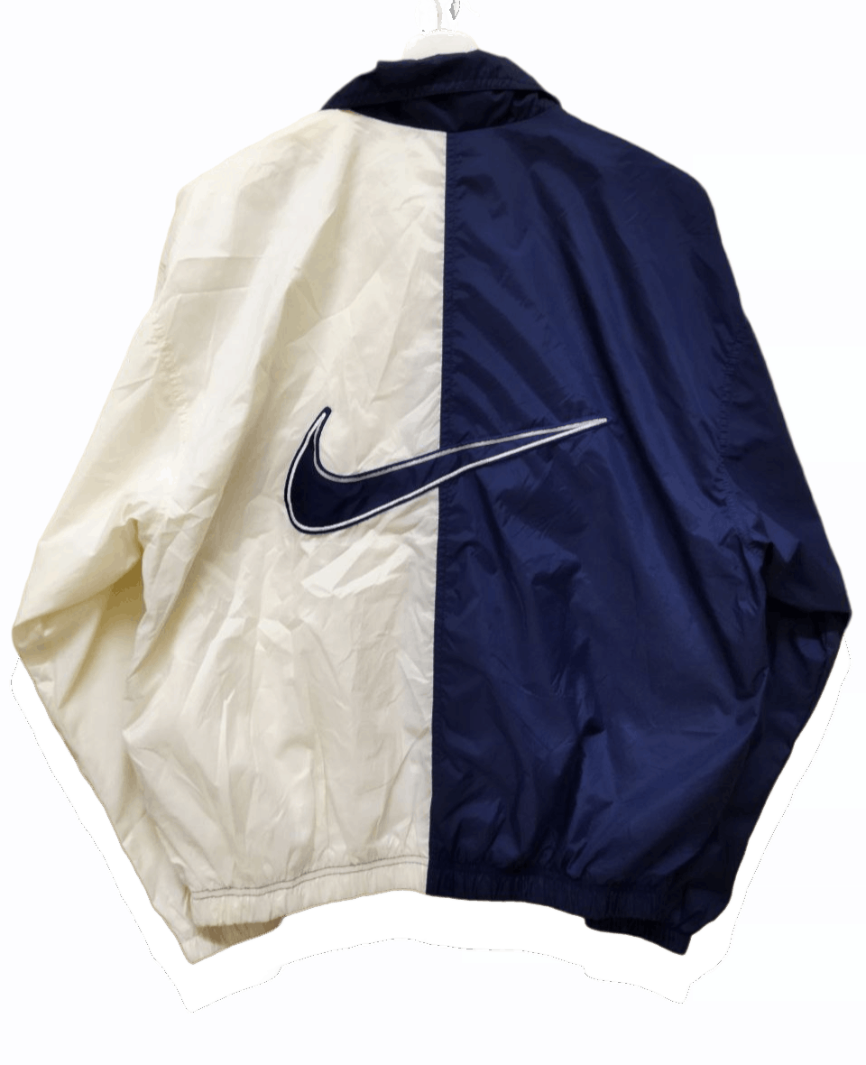Nike × Rare × Vintage Rare!! Vintage 90s NIKE Big Swoosh 2 Tone Jacket ...
