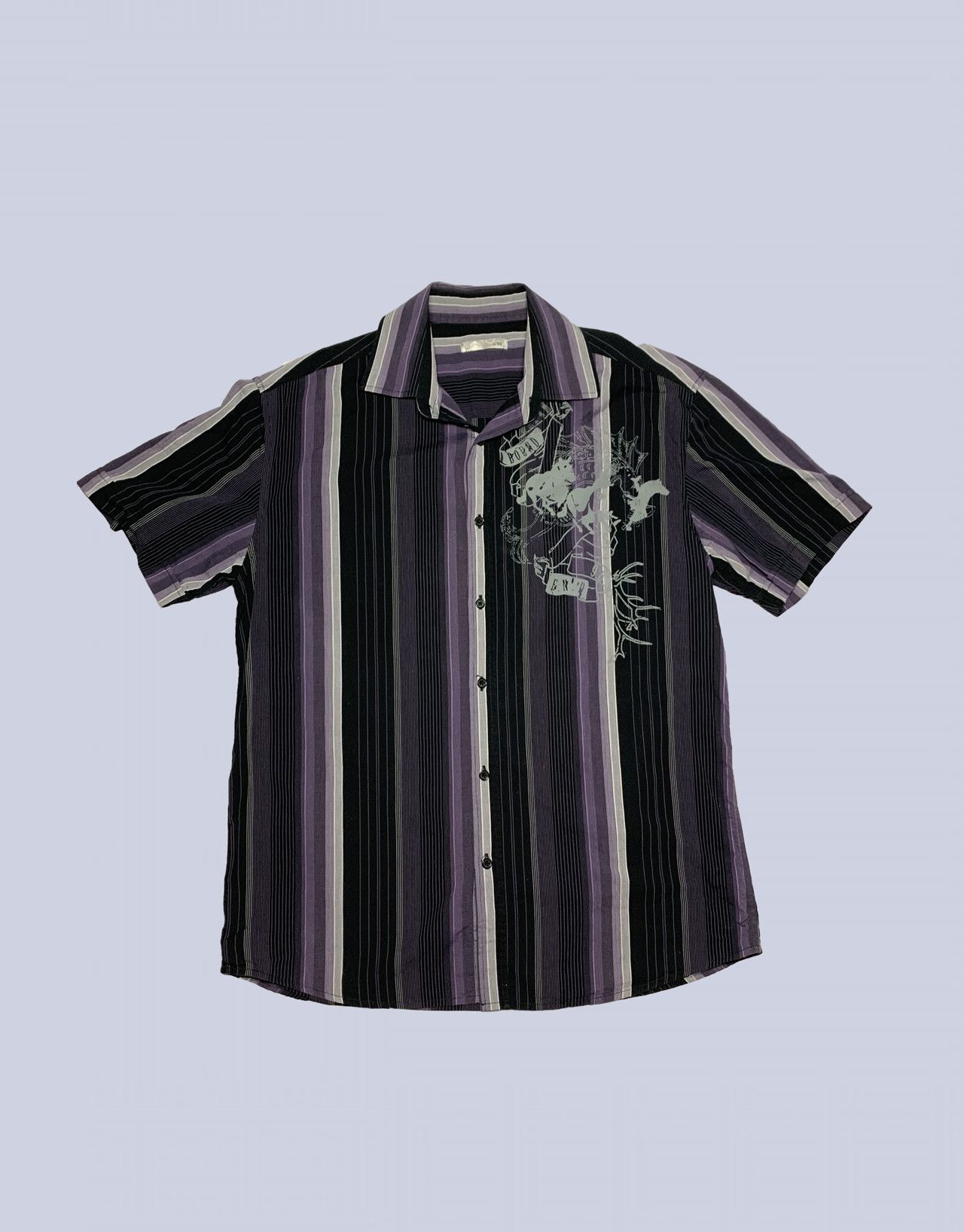 Band Tees × Vintage × Zara Y2K Purple and Black Deftones style shirt ...