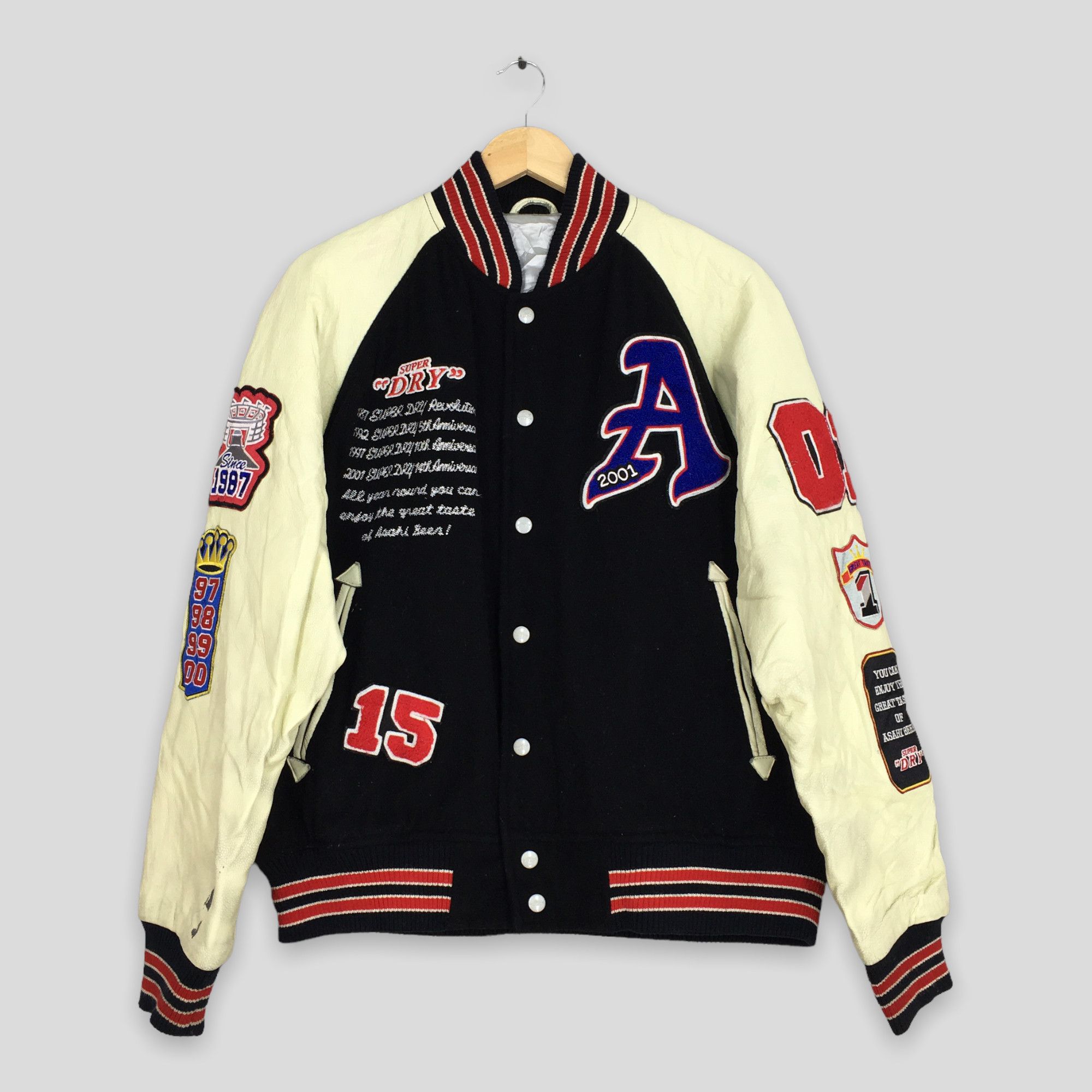 MLB × Varsity Jacket × Vintage Vintage Superdry Japan Varsity Wool ...